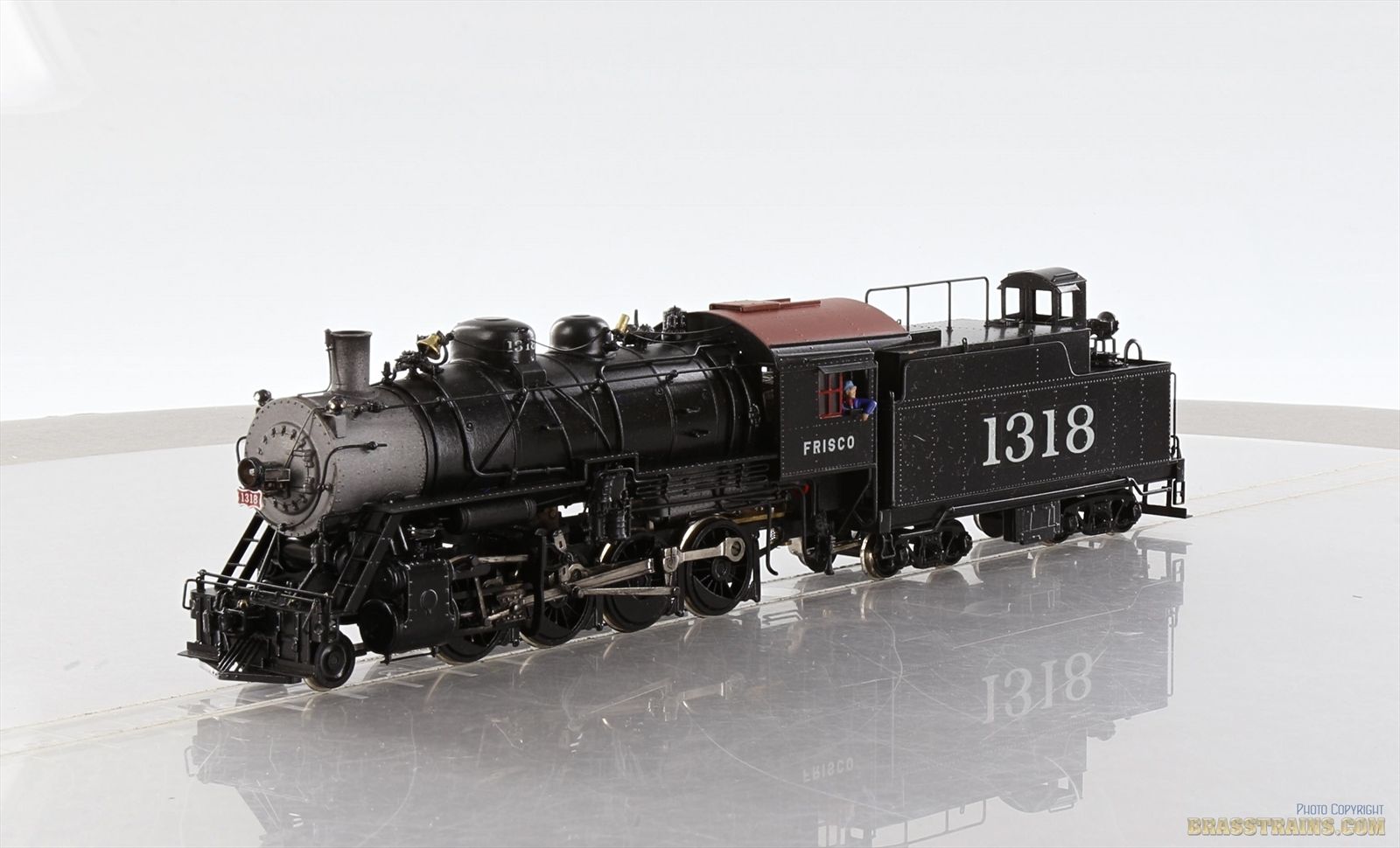 HO Brass Model - HM Hallmark SLSF Frisco 2-8-0 Class 1306 #1318 - Custom