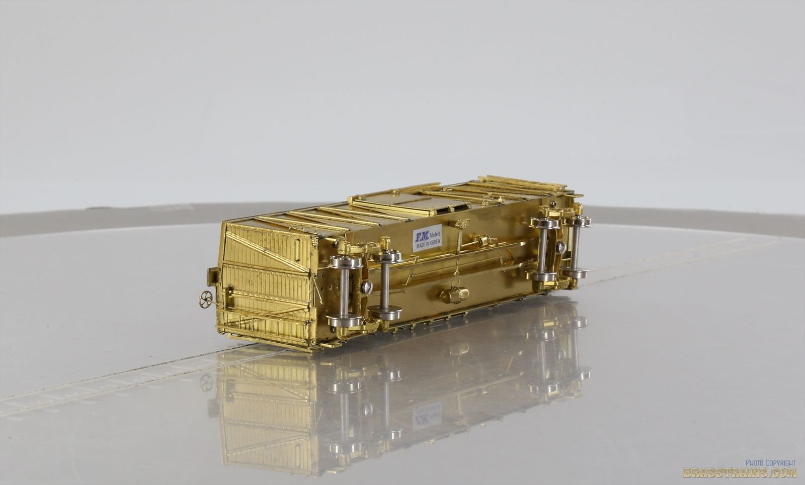 HO Brass Model Train - Metro Models 40' Outside Braced Boxcar - Unpainted