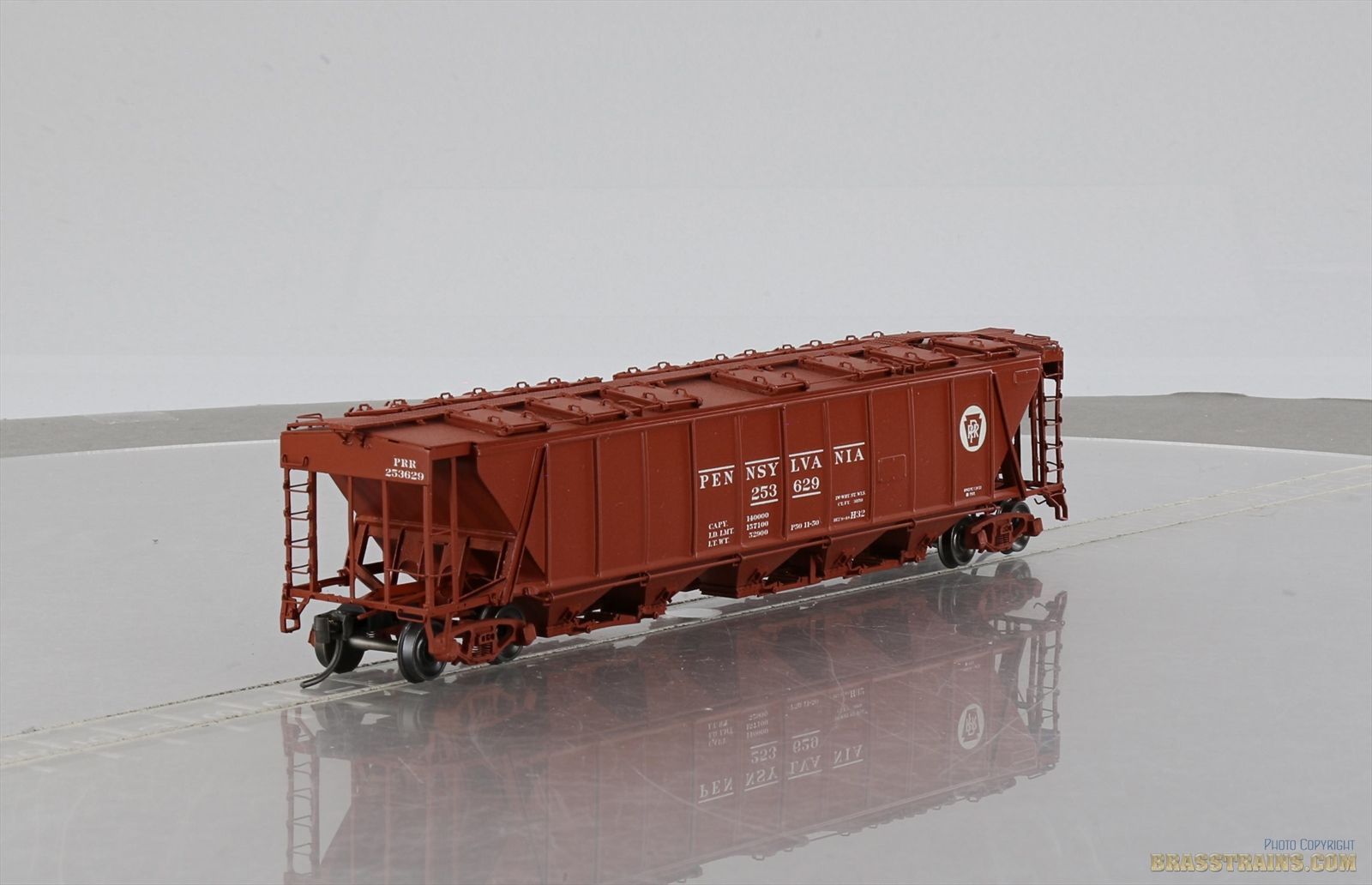 HO Brass Model - OMI 3329 PRR Pennsylvania H32 Covered Hopper #253629