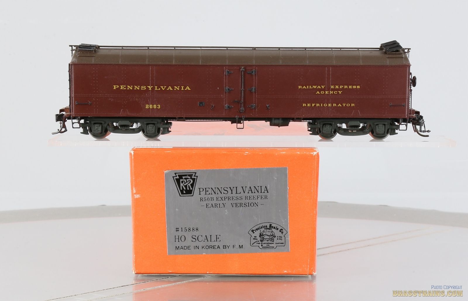 HO Brass Model - PSC 15888 PRR Pennsylvania R50B Express Reefer #2663 ...
