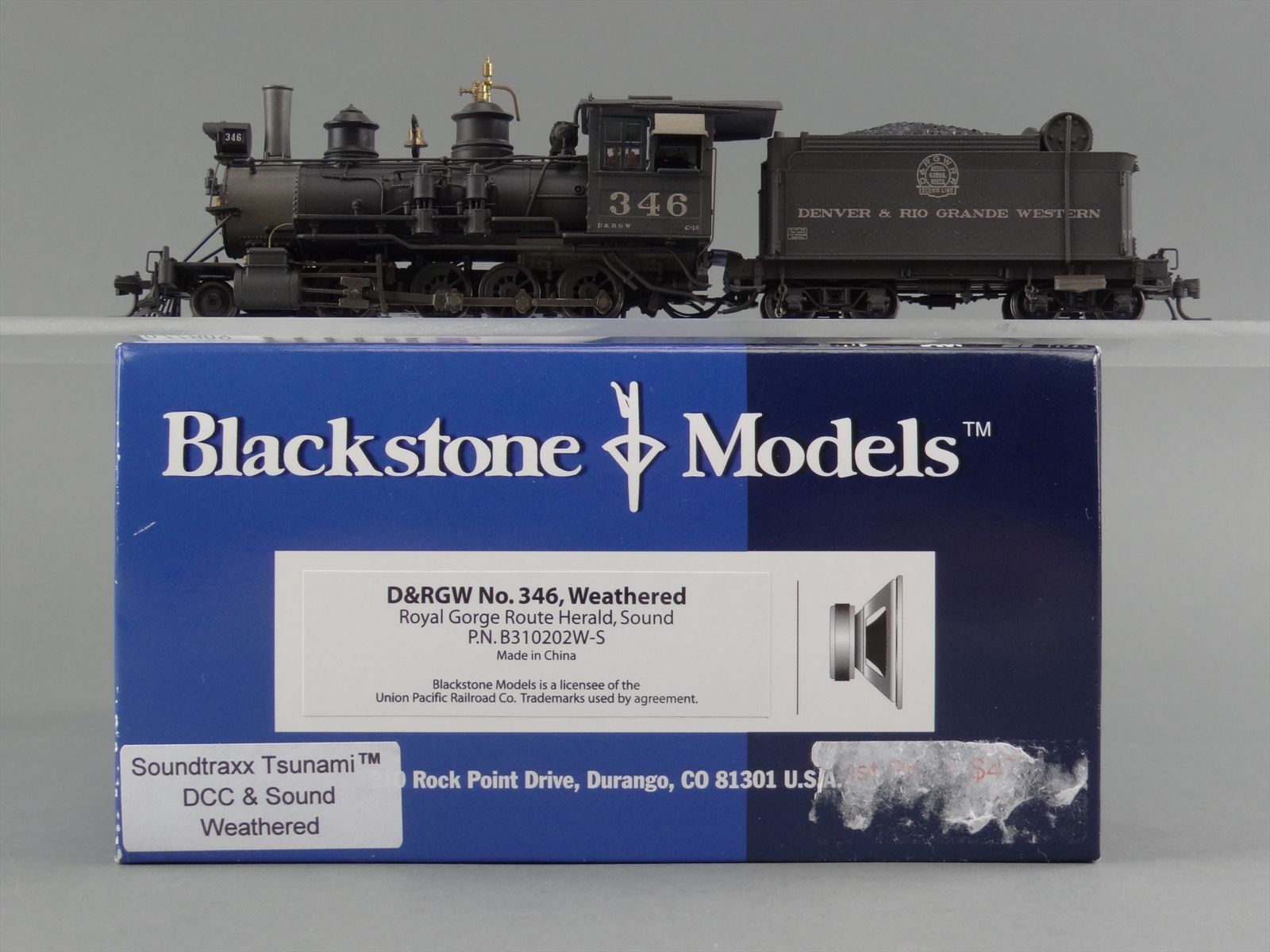 HOn3 Scale - Blackstone PN B310202W C-19 2-8-0 Royal Gorge Herald D&RGW ...