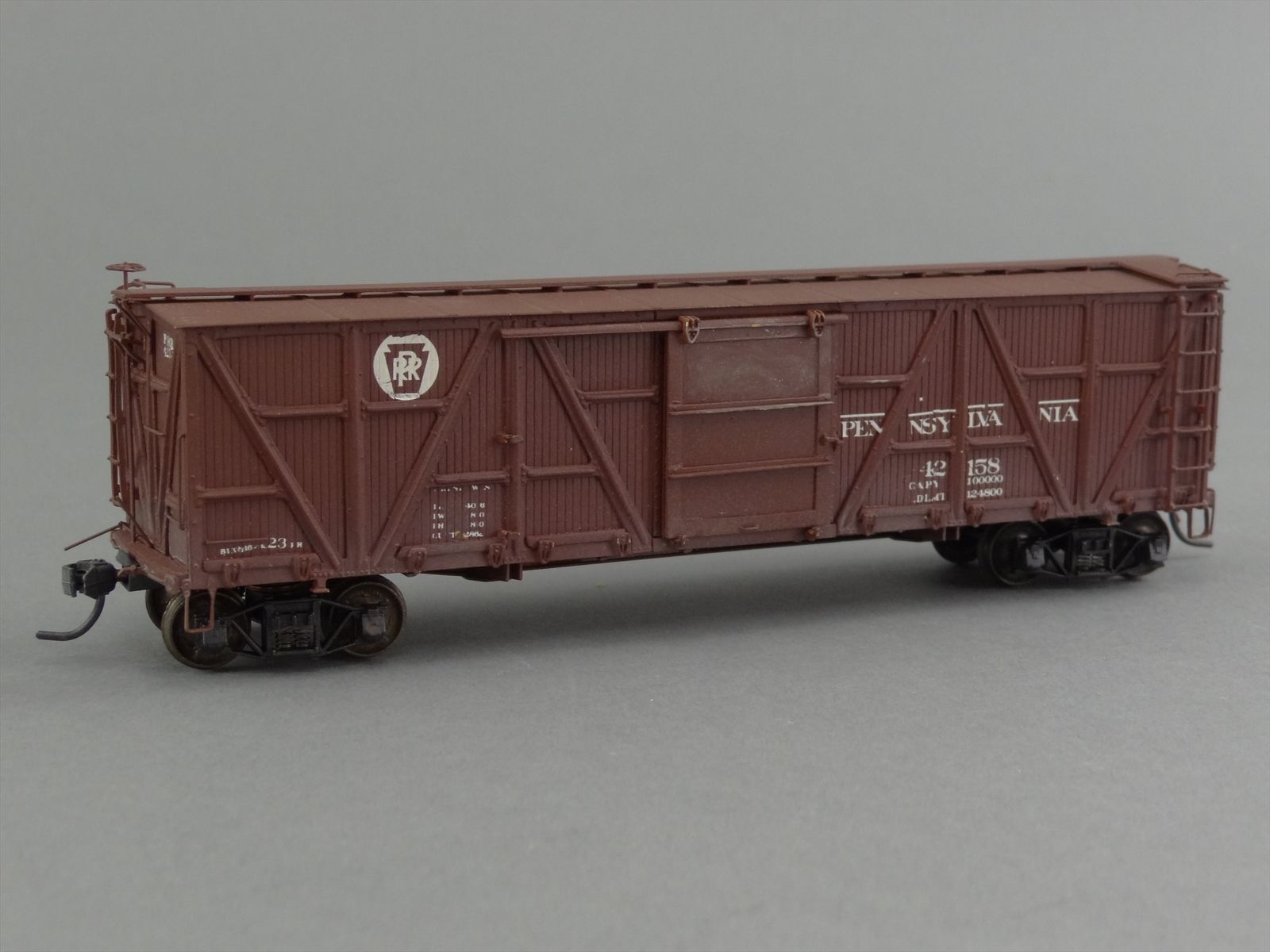 HO Brass Model - OMI 3067 PRR Pennsylvania X-23 Boxcar w/ Plain Steel ...
