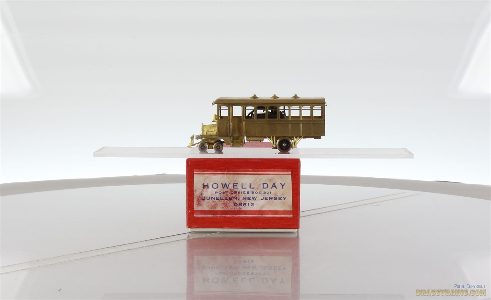 HO Brass Red Ball / Howell Day Mack Brill AB Rail Bus - Powered - Unpainted