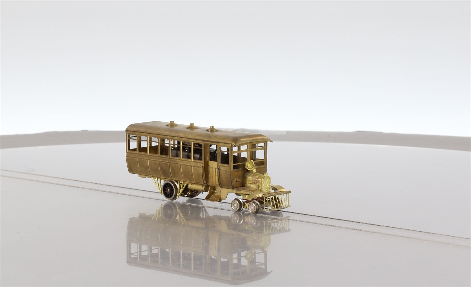HO Brass Red Ball / Howell Day Mack Brill AB Rail Bus - Powered - Unpainted