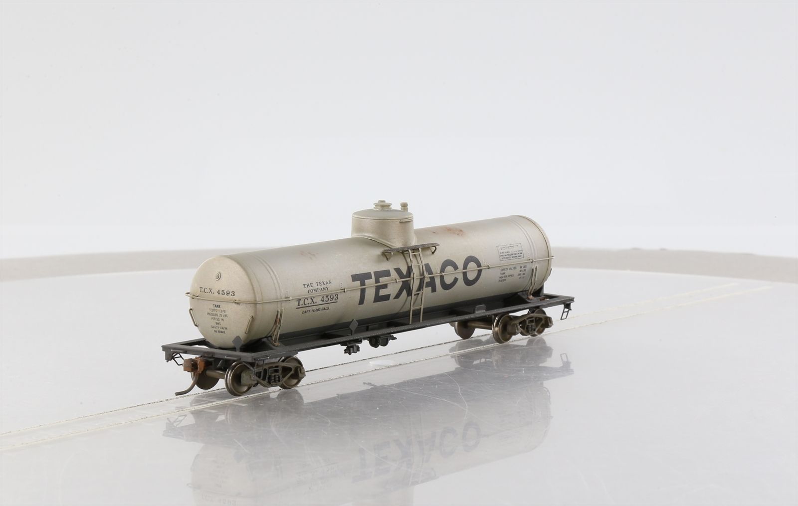 HO Brass Model - PSC 15606 TCX TEXACO 16,000 Gallon Tank Car #4593 - F ...