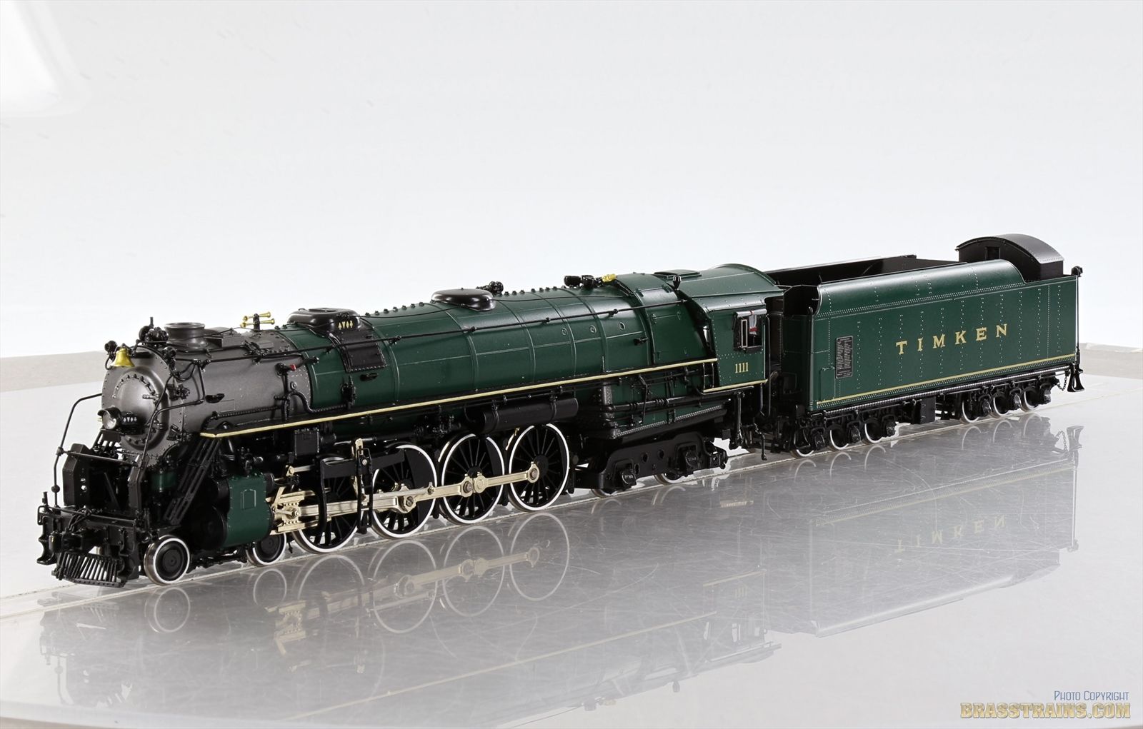 HO Brass Model - W&R Timken Four Aces 4-8-4 #1111 - Version 1 - Green ...
