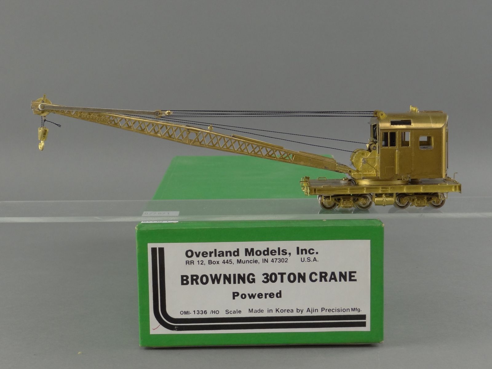HO Brass Model - OMI 1336 UP Union Pacific Browning 30-Ton Crane ...