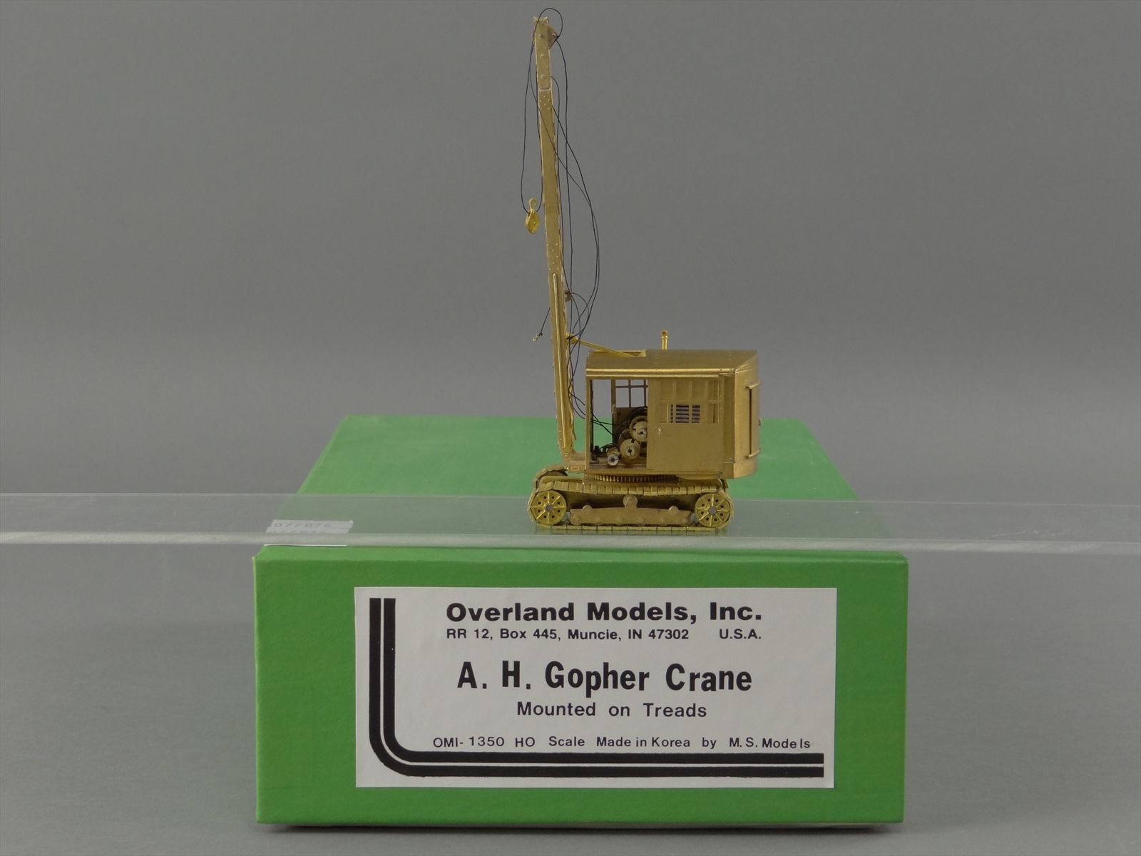 HO Brass Model - OMI 1350 - AH Gopher Crane Mounted On Treads - Unpainted