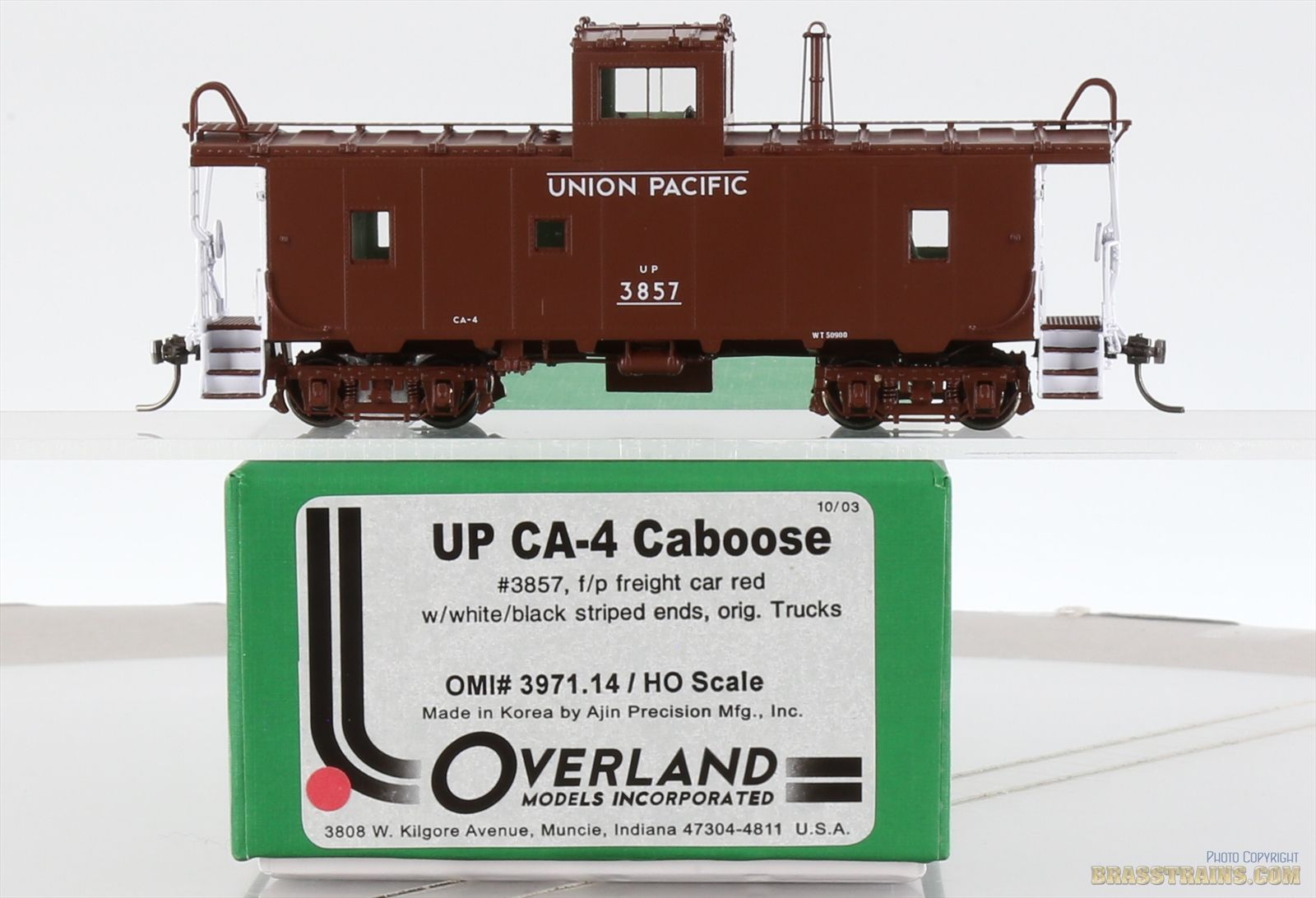 HO Brass Model - OMI 3971.14 UP Union Pacific CA-4 Caboose #3857 - F/P