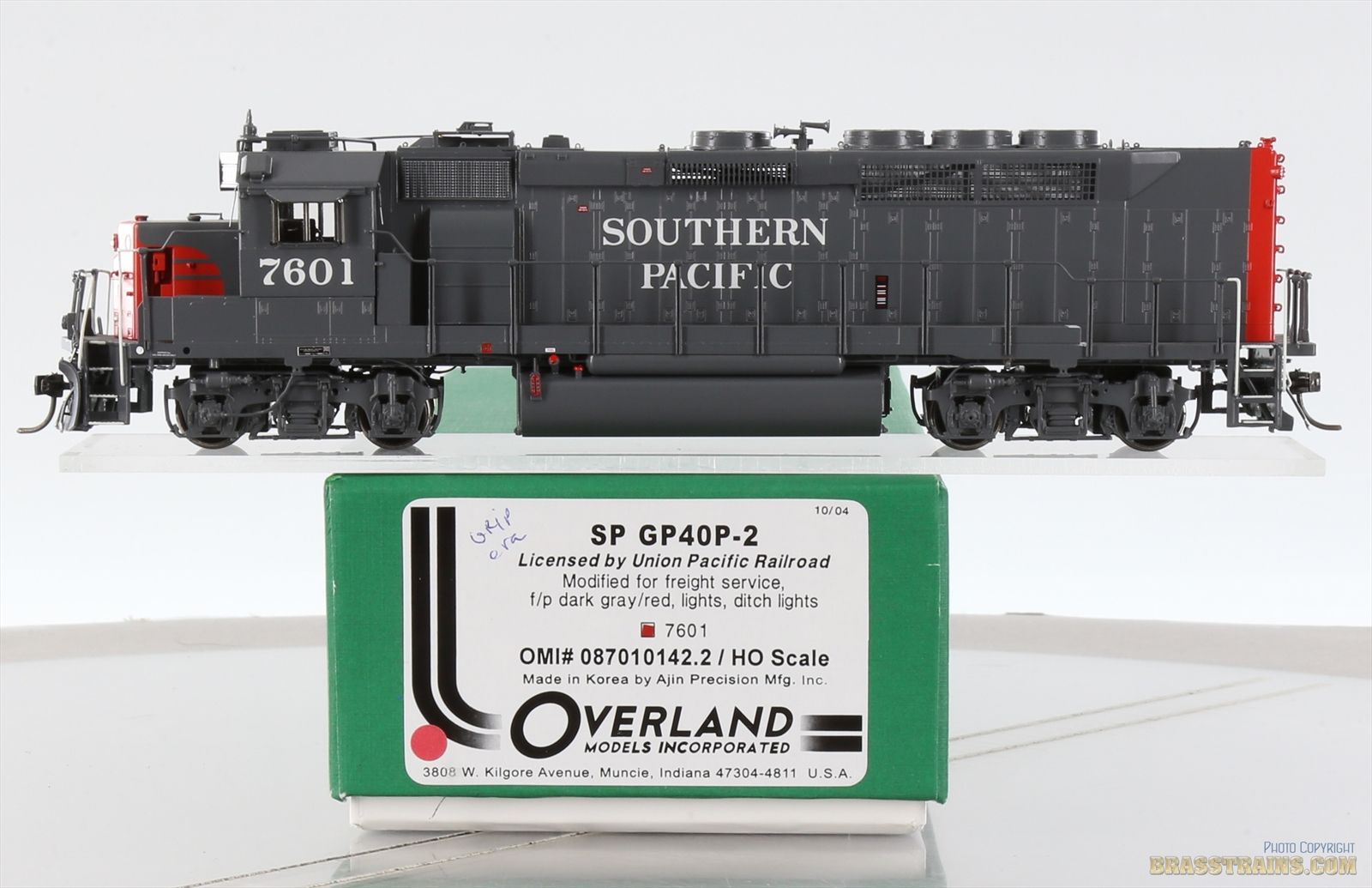 HO Brass Model - OMI 87010142.2 SP GP40P-2 Freight Diesel #7601 - F/P