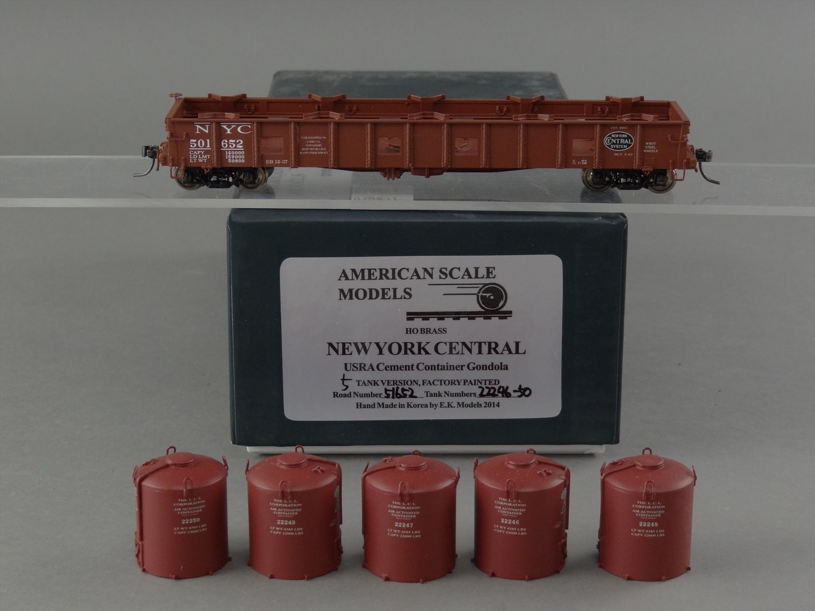 HO Brass Model - ASM American Scale Models NYC New York Central Cement ...