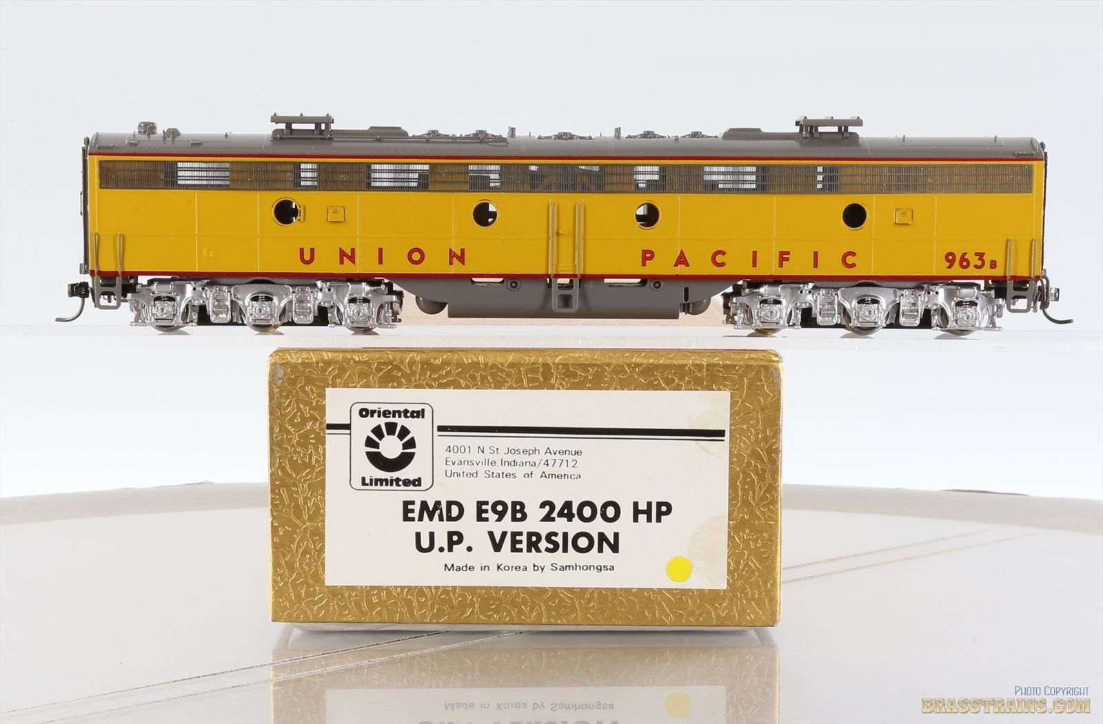 HO Brass Model - Oriental UP Union Pacific EMD E9 E9B Diesel Engine #963B - Custom