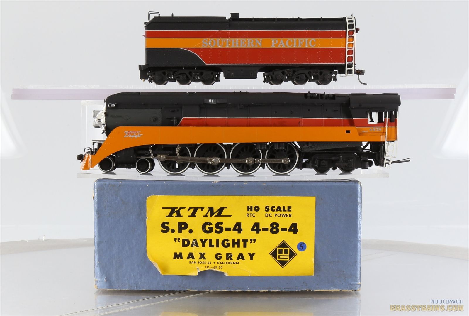 HO Brass Model - Max Gray KTM SP Southern Pacific GS-4 4-8-4 #4458 ...