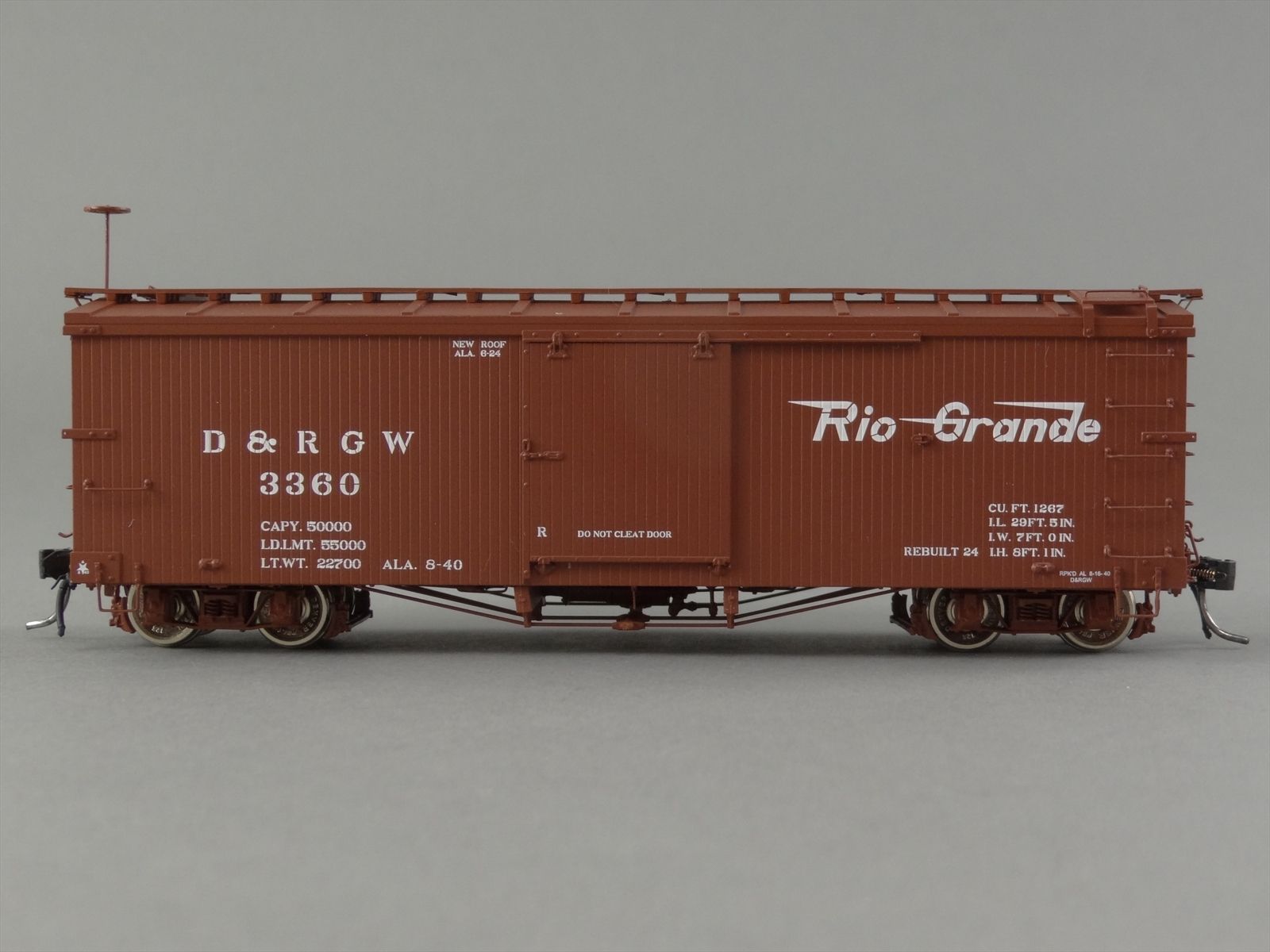 Sn3 Scale Model - PBL 3360-02 D&RGW Rio Grande Boxcar #3360 - Economy ...