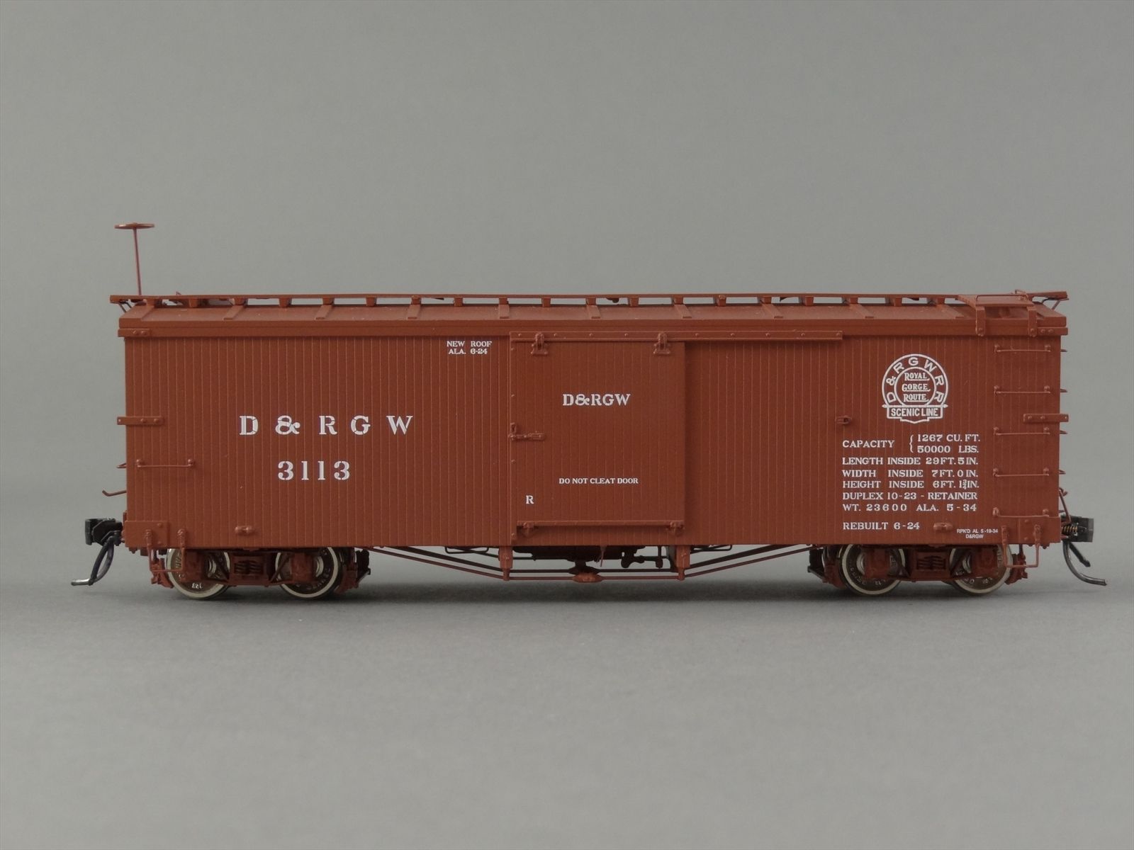 Sn3 Scale Model - PBL 3113-01 D&RGW Rio Grande Boxcar #3113 - Economy ...