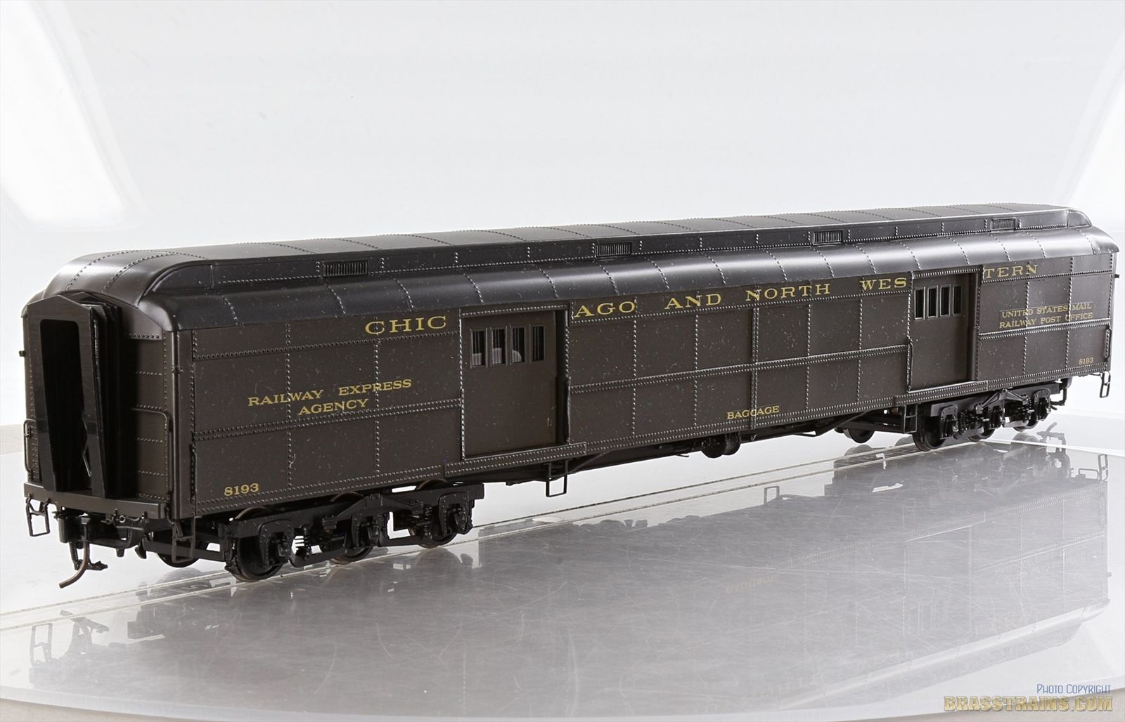 O Brass Model - PSC 15495 Pullman Heavyweight Baggage Car 74'-6" Double ...