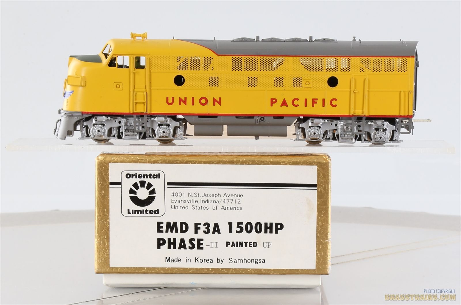 HO Brass Model - Oriental UP Union Pacific F3 F3A A Unit Phase II - F/P