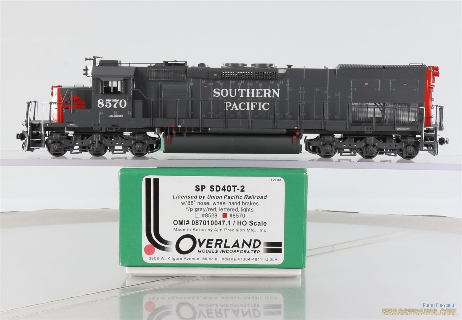 HO Brass Model - OMI 087010047.1 SP Southern Pacific SD40T-2 #8570 - F/P