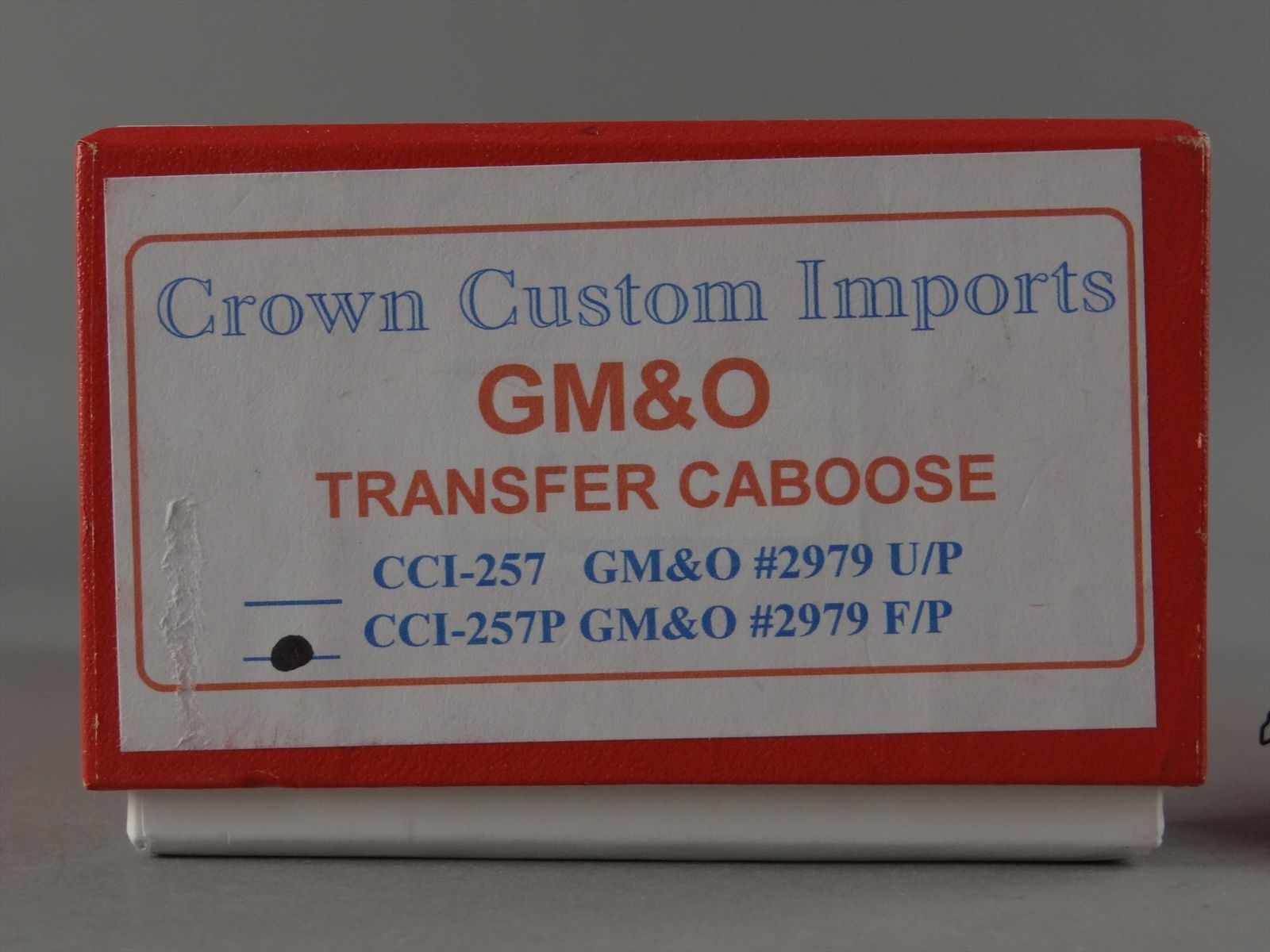 HO Brass Model - CCI Crown Custom Imports CCI-257P GM&O Transfer ...