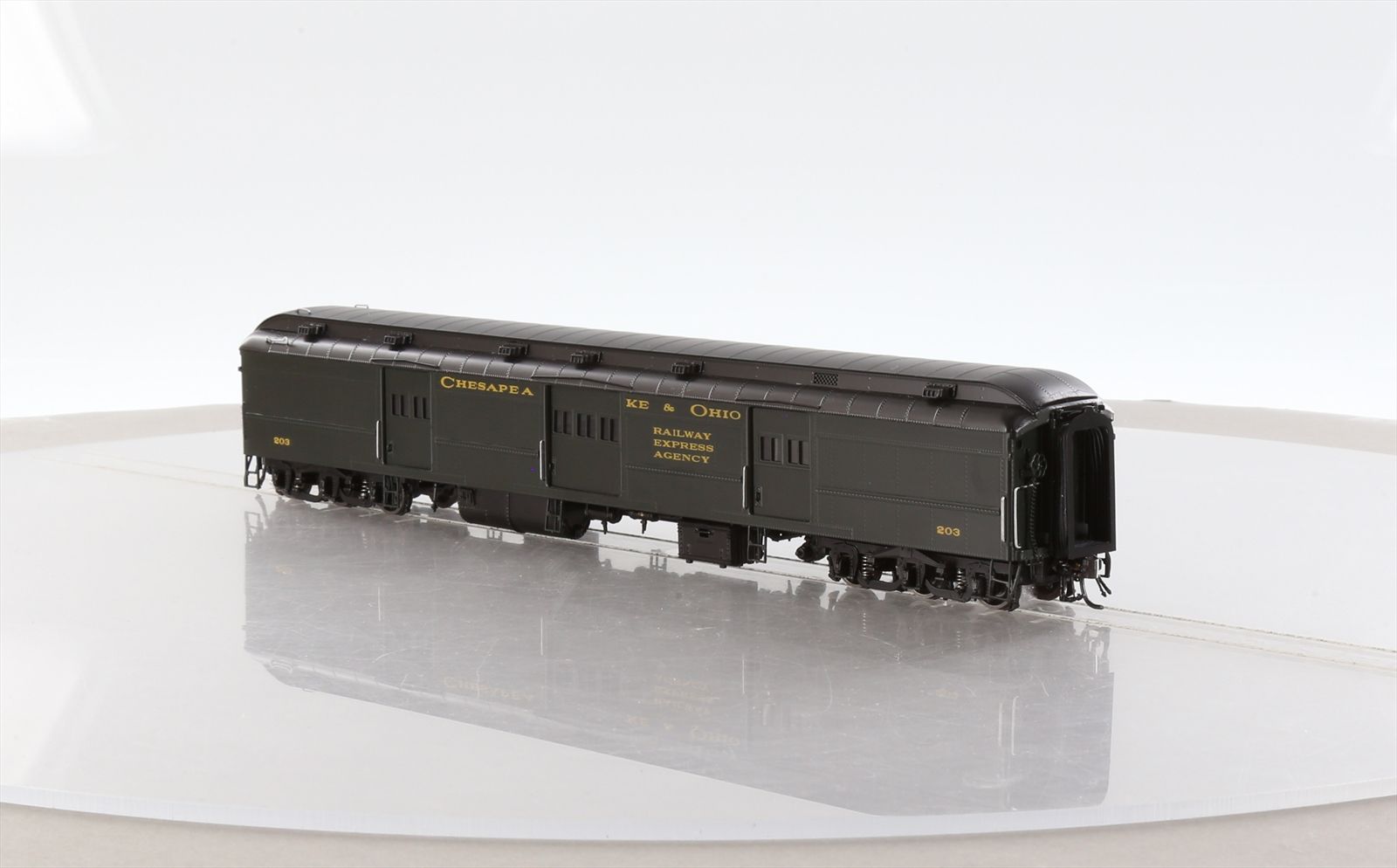 HO Brass Model - PSC 17408-2 C&O George Washington Express Car #203 w ...