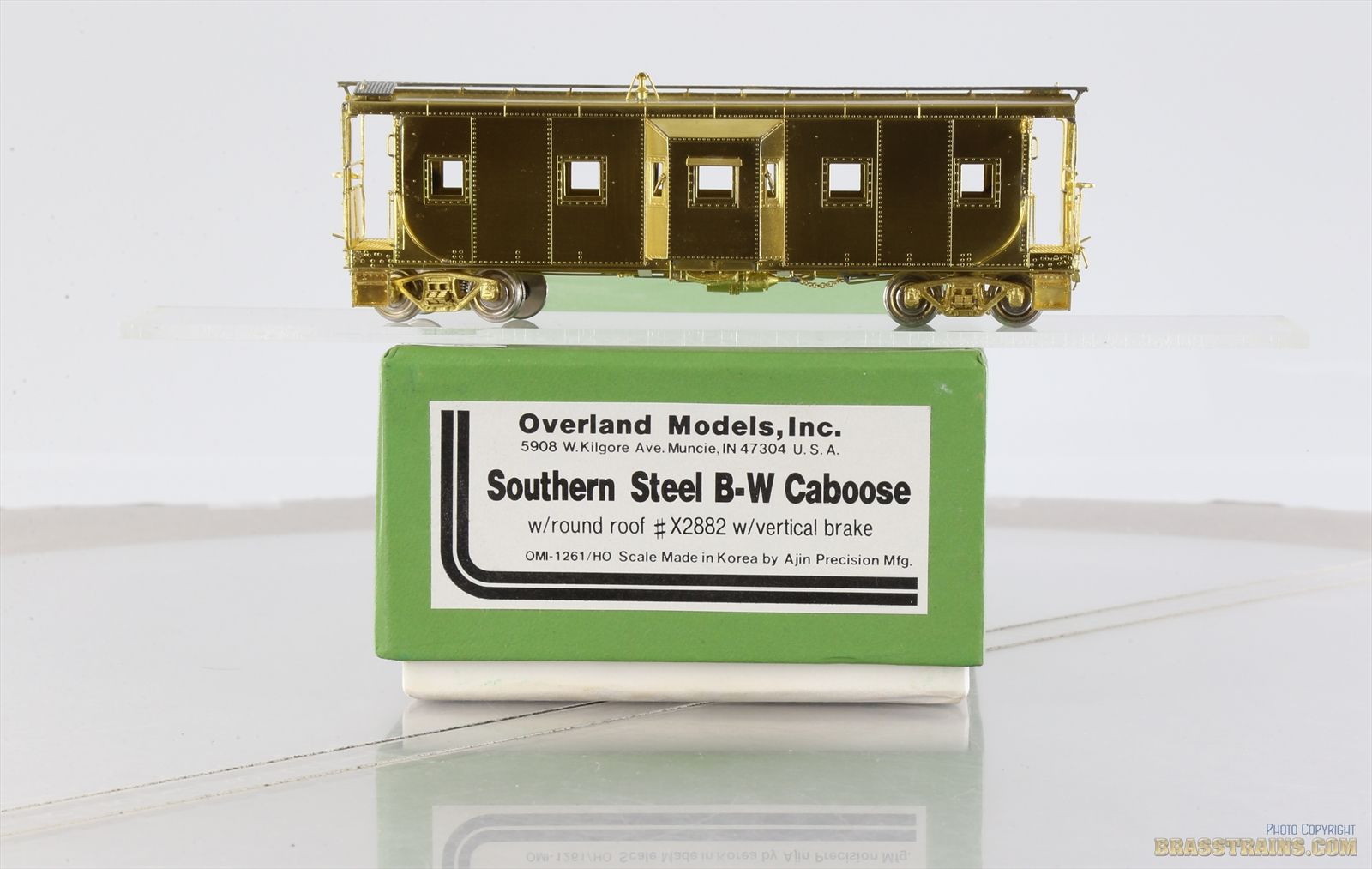 HO Brass Model - OMI 1261 SOU Southern Steel B-W Caboose Round Roof ...
