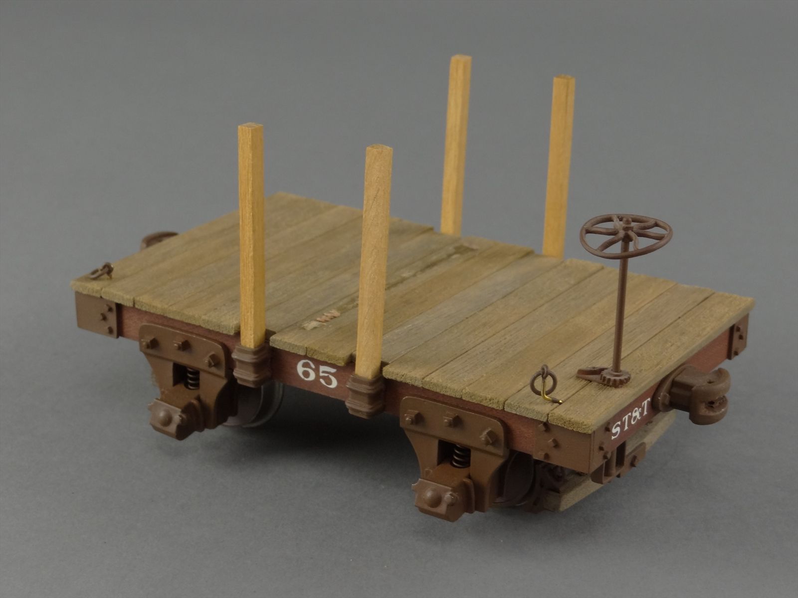 F 1:20.3 Scale Wood Model - Sierra Valley Munger Mining Series Flat Car ...