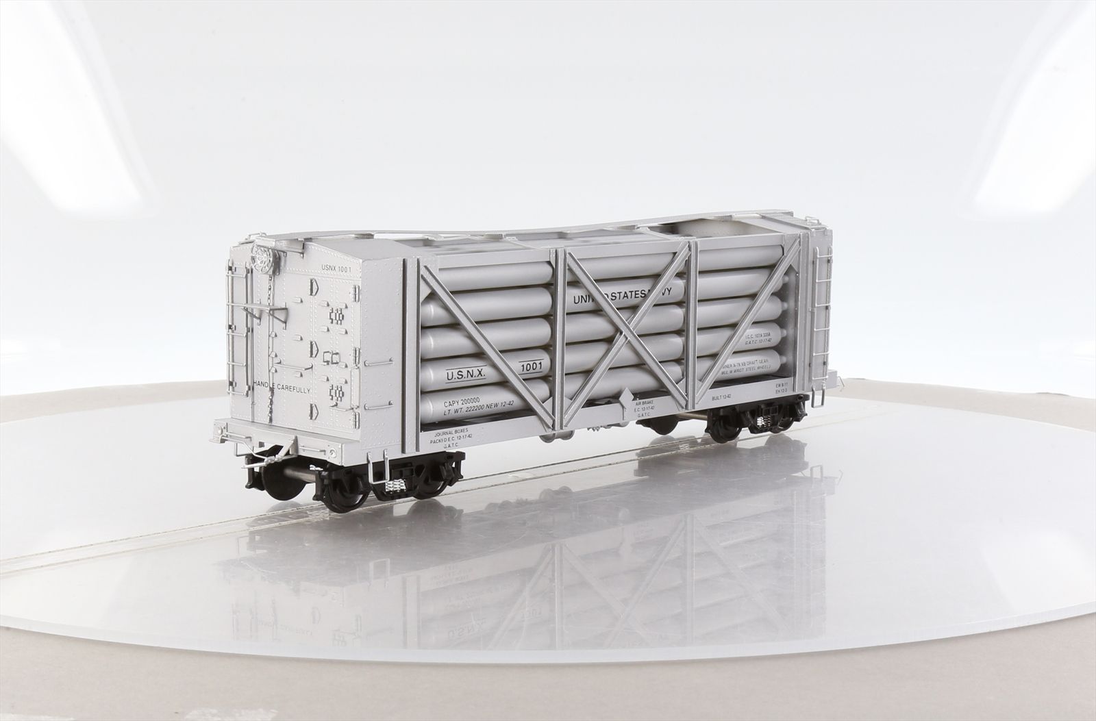 O Scale Brass Model Freight Car - Pecos River PRB 4491 US Navy USNX ...