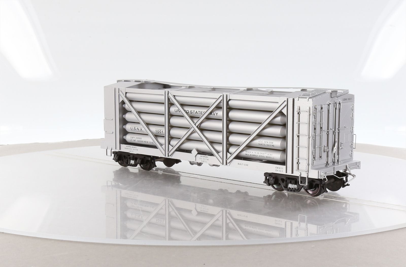 O Scale Brass Model Freight Car - Pecos River PRB 4491 US Navy USNX ...