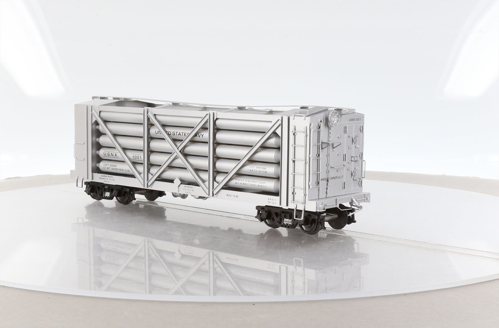 O Scale Brass Model Freight Car - Pecos River PRB 4491 US Navy USNX ...