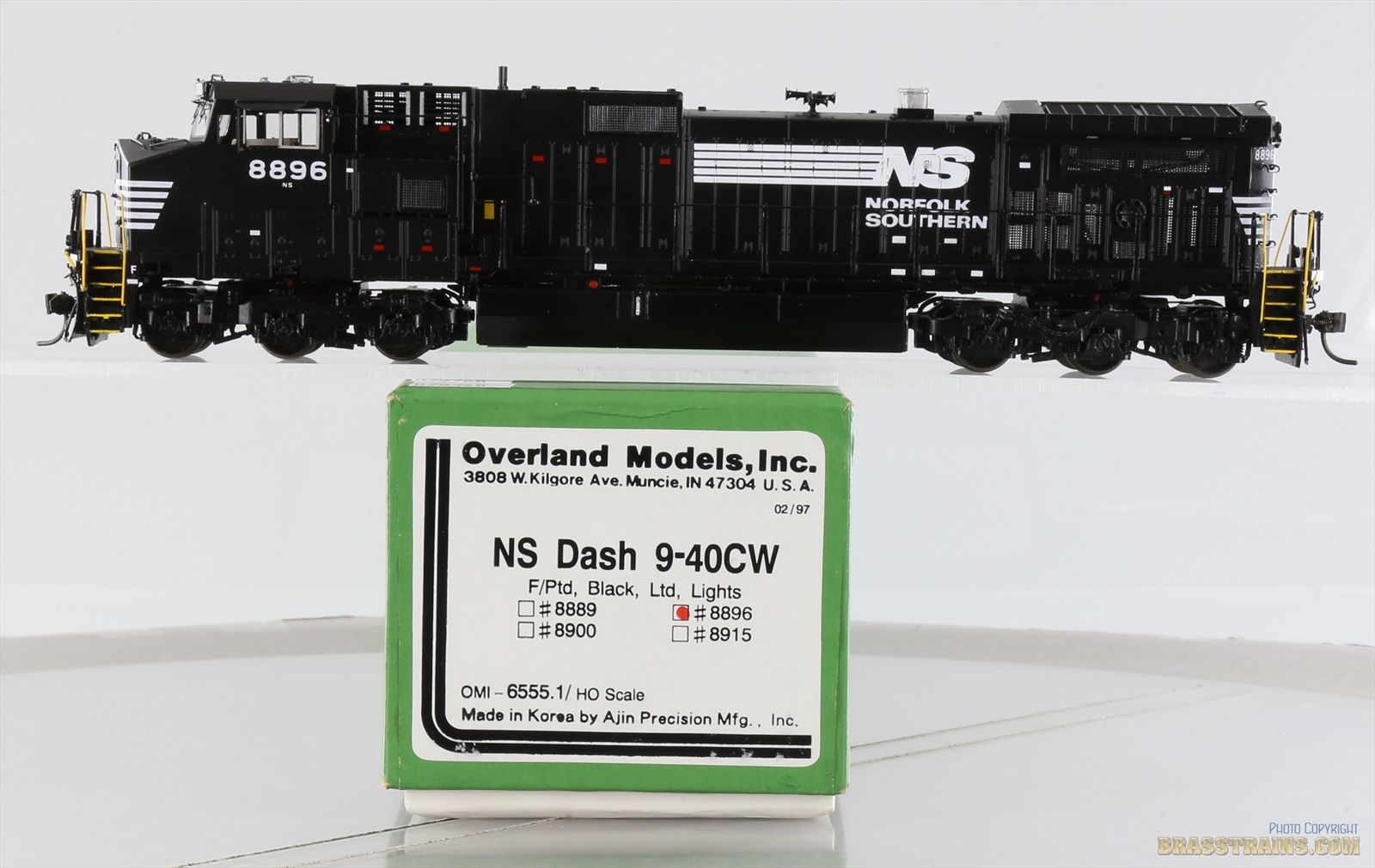 HO Brass Model - OMI 6555.1 NS Norfolk Southern C40-9W Diesel #8896 - 1997 Run - F/P