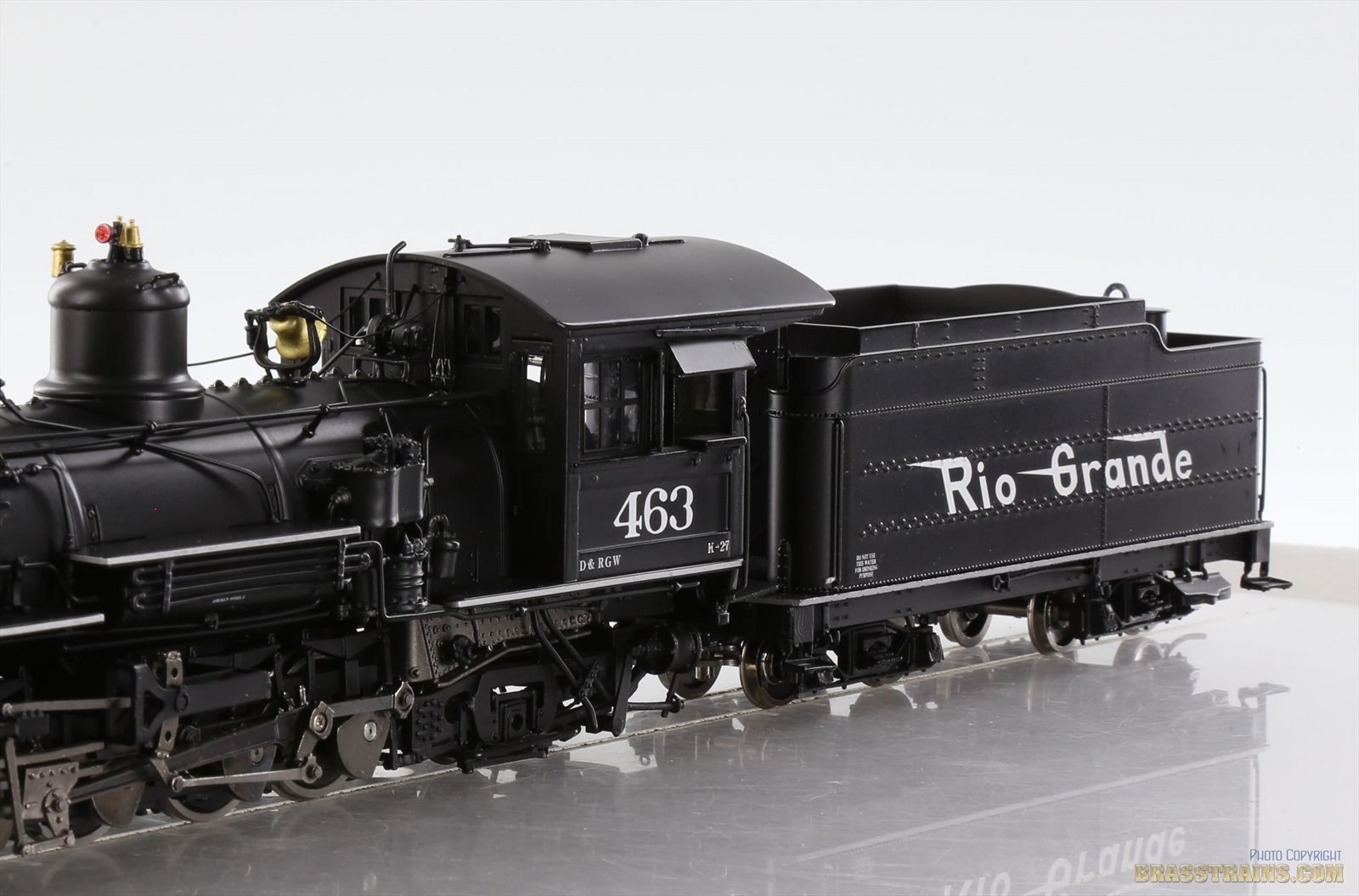 On30 Brass Hybrid Model - PSC / MMI DC1001-5 Rio Grande D&RGW K-27 2-8 ...
