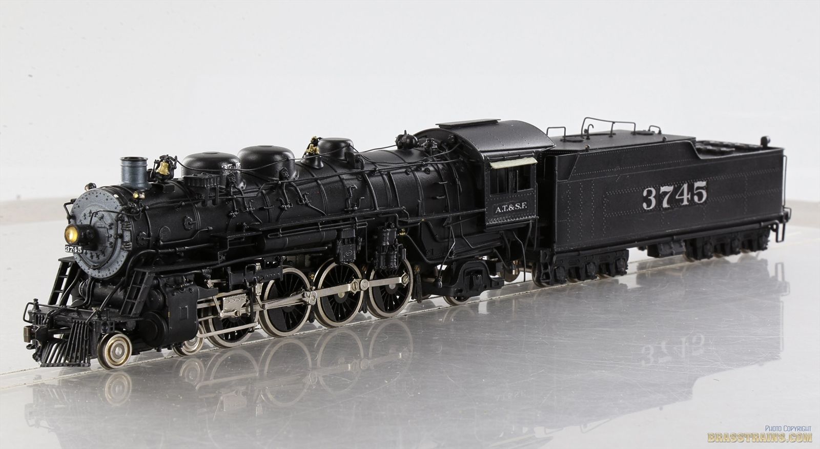 HO Brass Model - Sunset AT&SF Santa Fe 3700 Class 4-8-2 #3745 - Custom