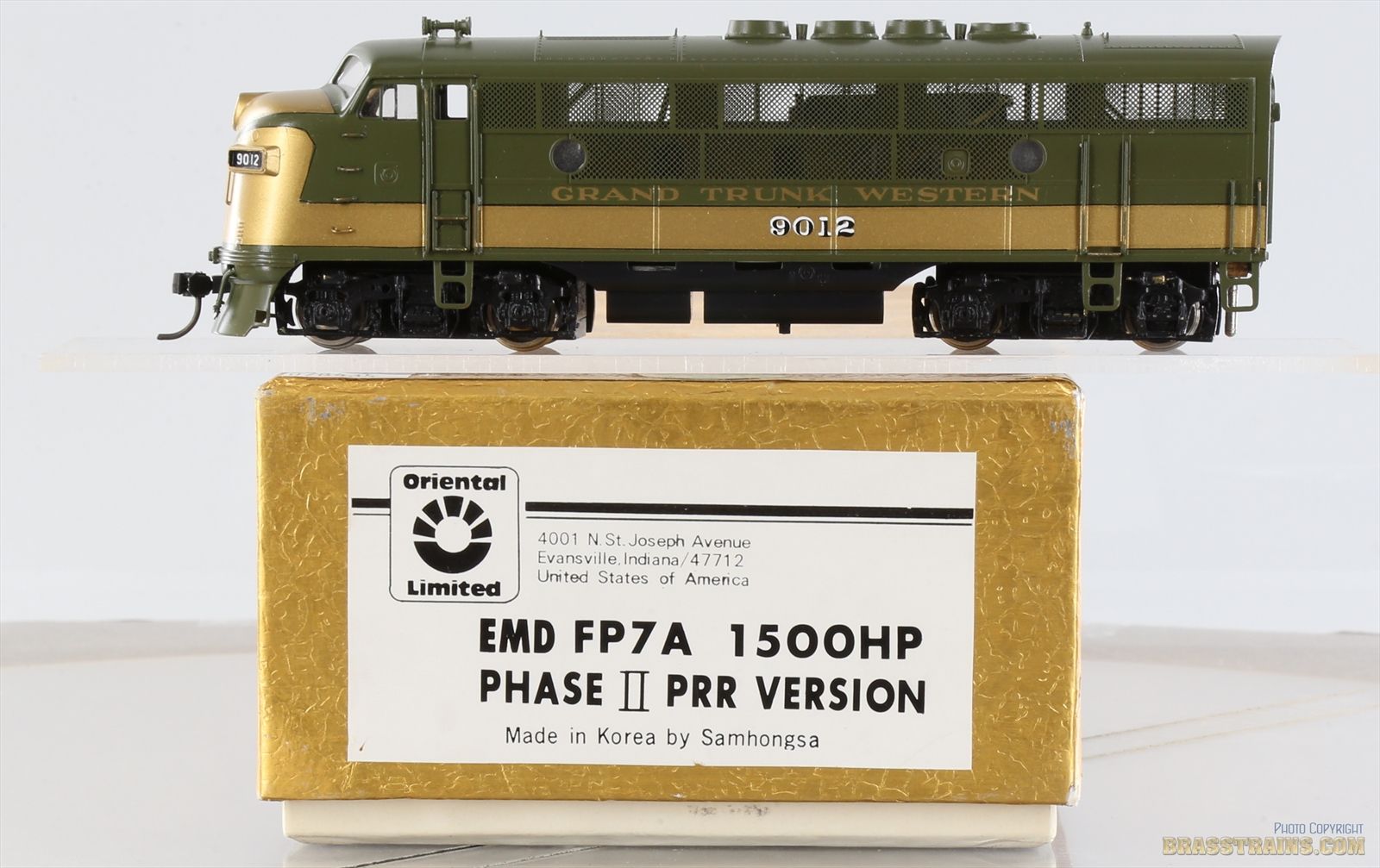 HO Brass Model - Oriental GTW Grand Trunk Western F3A F3 #9012 - Custom ...