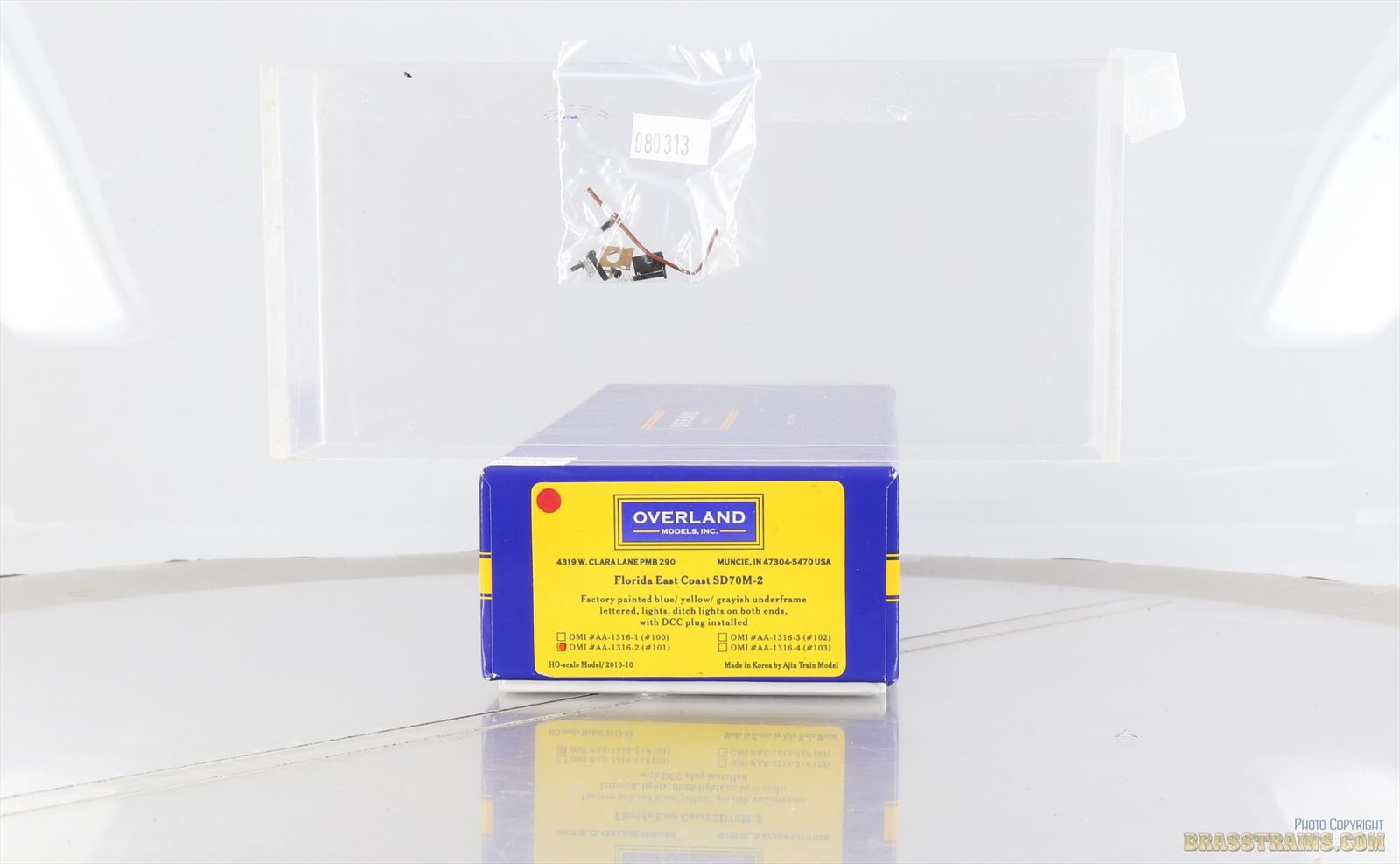 HO Brass Model - OMI AA-1316-2 FEC Florida East Coast SD70M-2 #101 - F/P - Blue Box