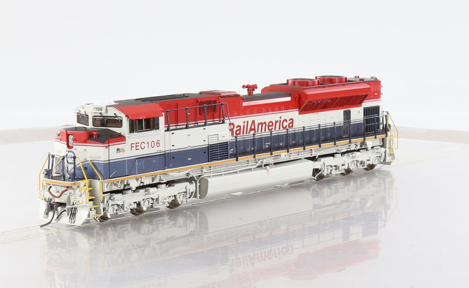 HO Brass Model - OMI AA-1607-1 FEC Florida East Coast SD70M-2 Isolated Cab #106 - F/P - Blue Box