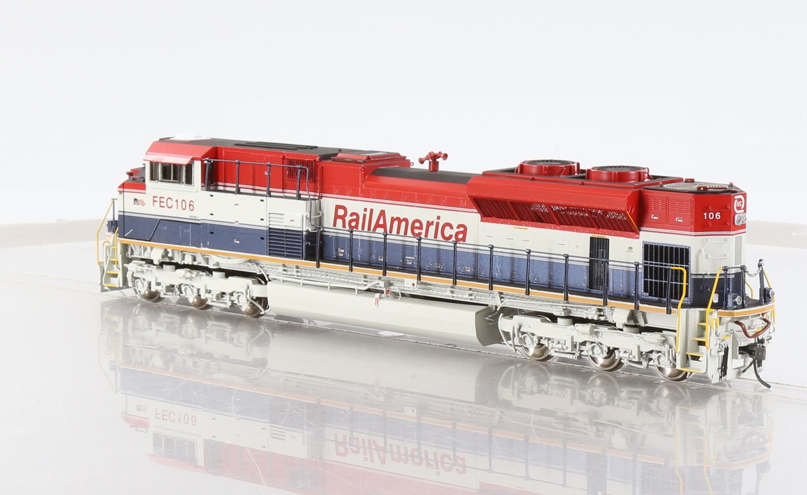 HO Brass Model - OMI AA-1607-1 FEC Florida East Coast SD70M-2 Isolated Cab #106 - F/P - Blue Box