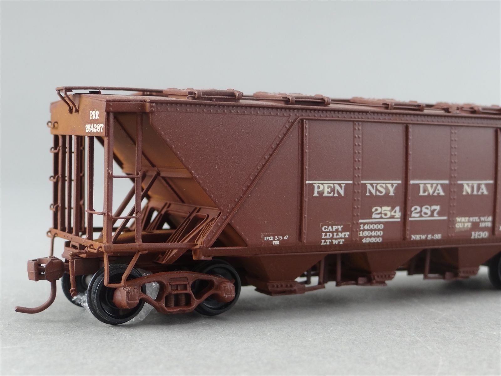 HO Brass Model Train - Oriental PRR Pennsylvania H30A Covered Hopper ...