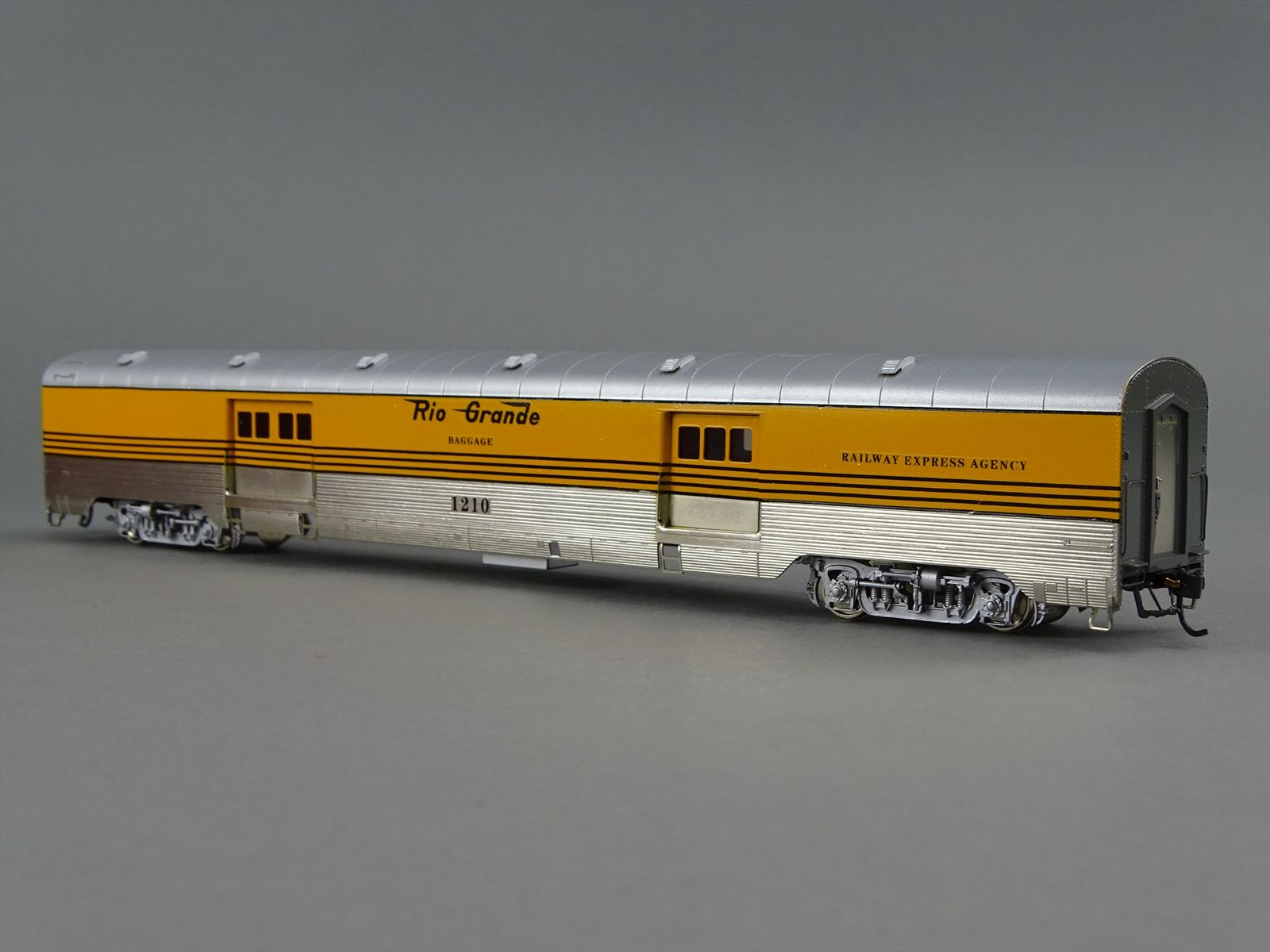 HO Brass Model - Palace Car Co. D&RGW Rio Grande Baggage Car #1210 - Custom