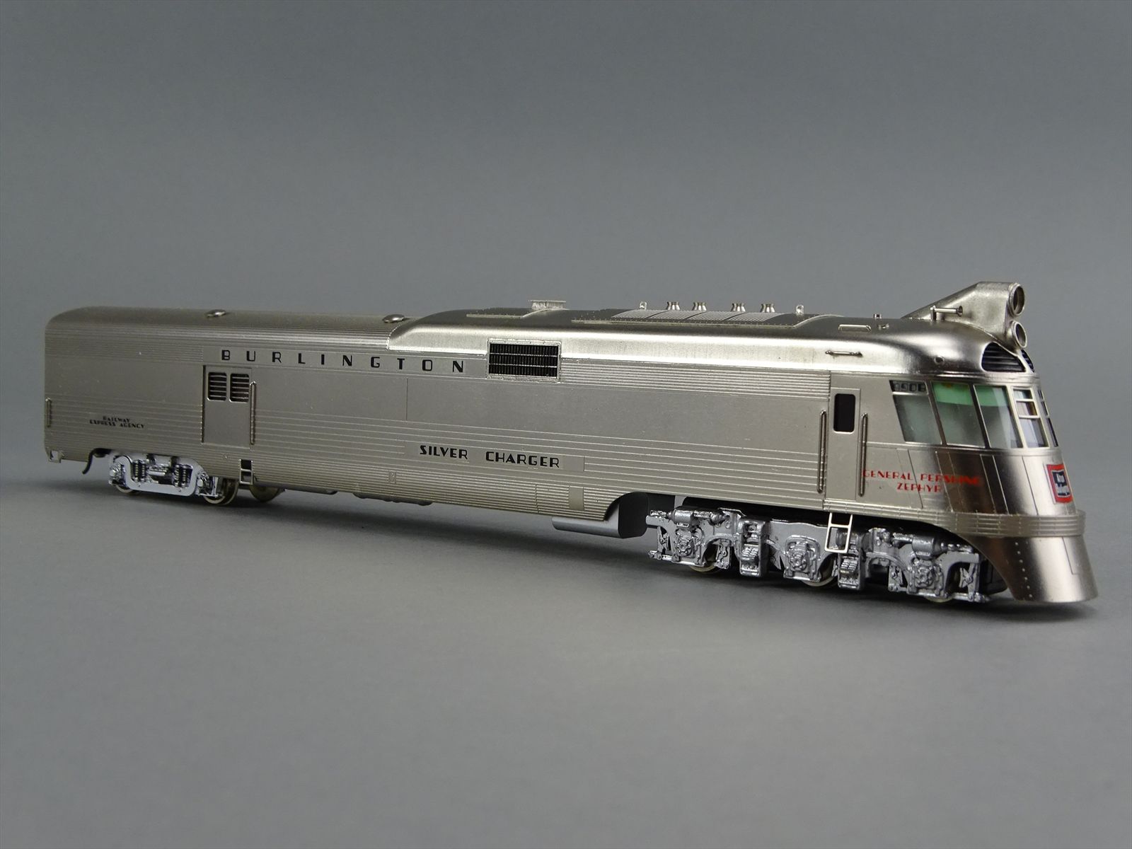 HO Brass Model - HM Hallmark CB&Q Burlington General Pershing Silver ...