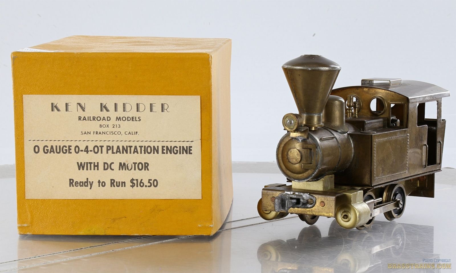 O Brass Model - Ken Kidder 0-4-0T Plantation Engine Locomotive - Unpainted