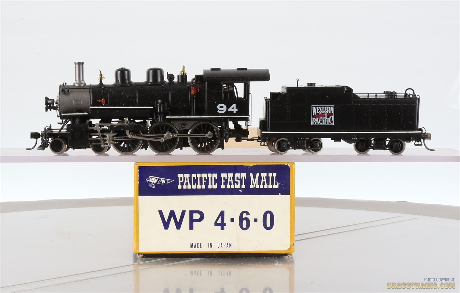 HO Brass Model Train - PFM Pacific Fast Mail WP Western Pacific 4-6-0 ...