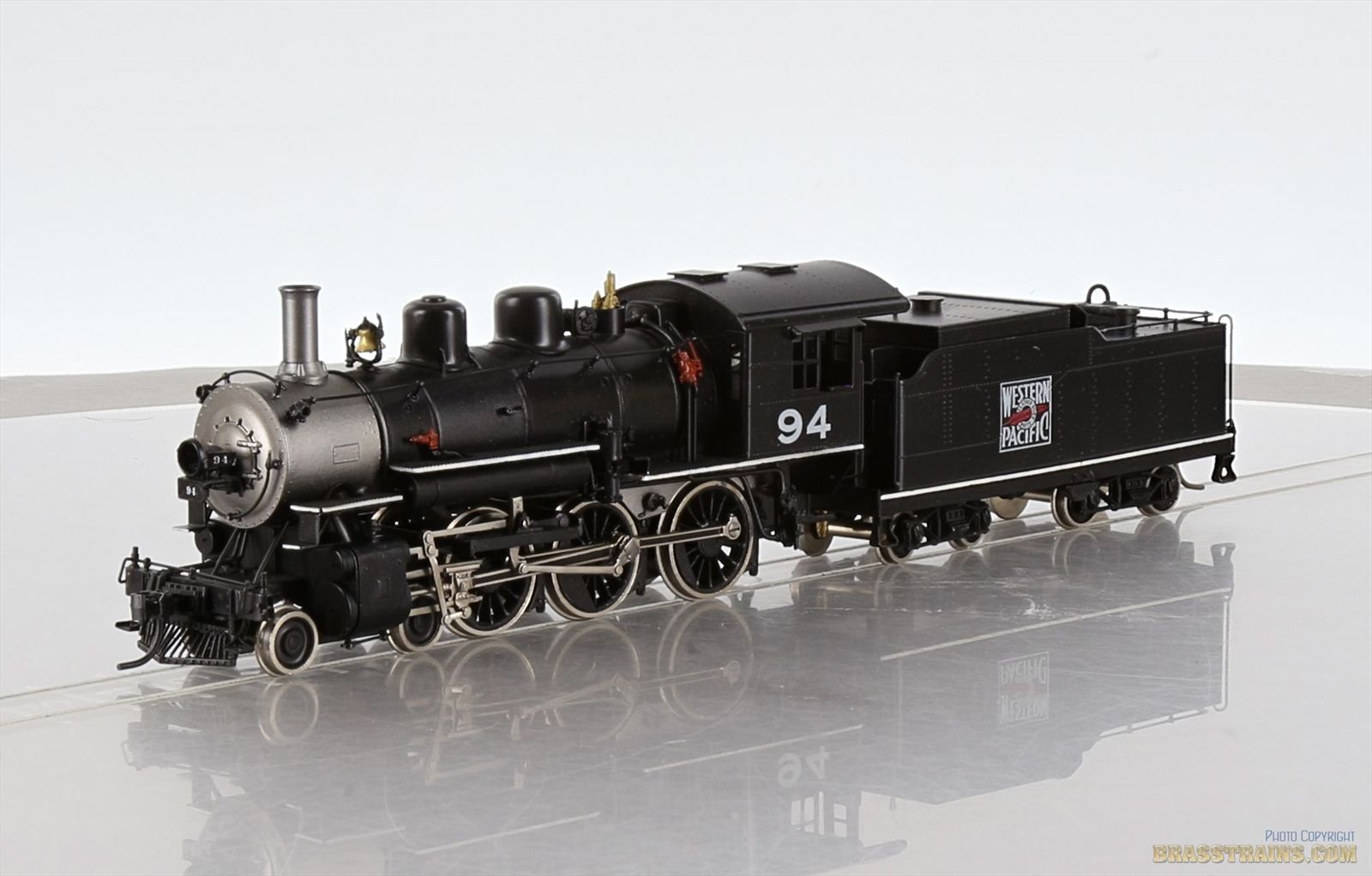 HO Brass Model Train - PFM Pacific Fast Mail WP Western Pacific 4-6-0 ...