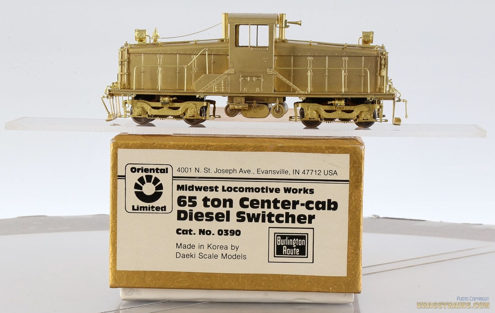 HO Brass Model - Oriental 0390 Midwest Locomotive Works CB&Q Burlington ...