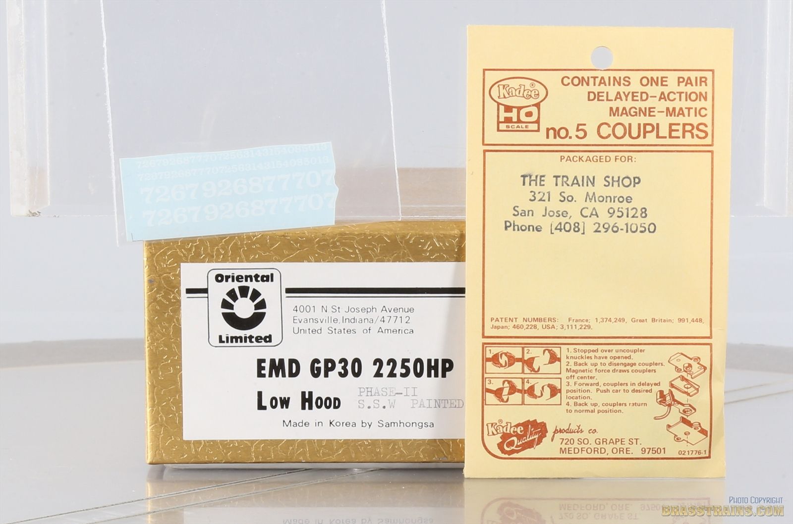 HO Brass Model - Oriental SSW Cotton Belt EMD GP30 Phase II Low Hood - F/P