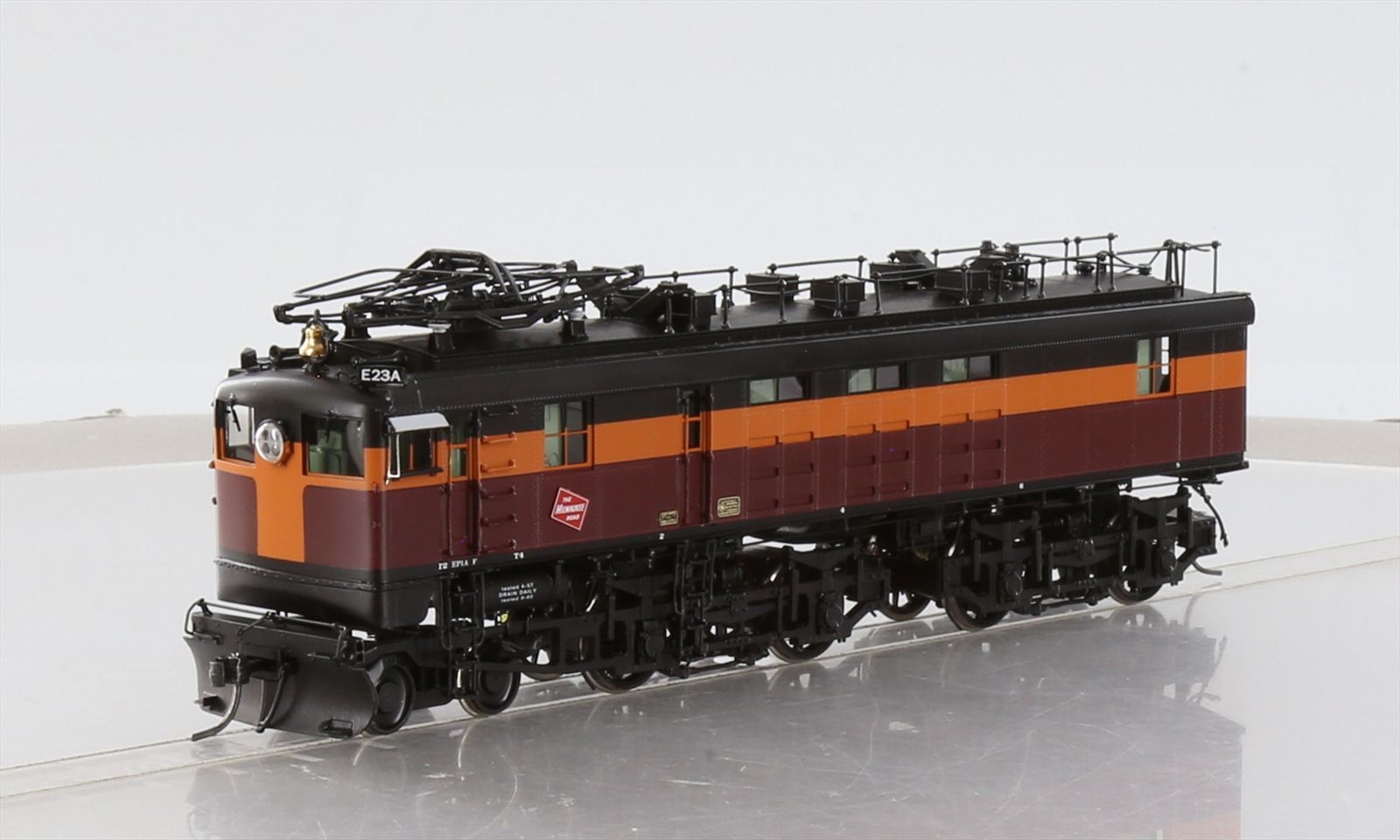 HO Scale Brass Model Train PSC-18578-2 MILW RD. Box Cab EP-1 A-A Set ...