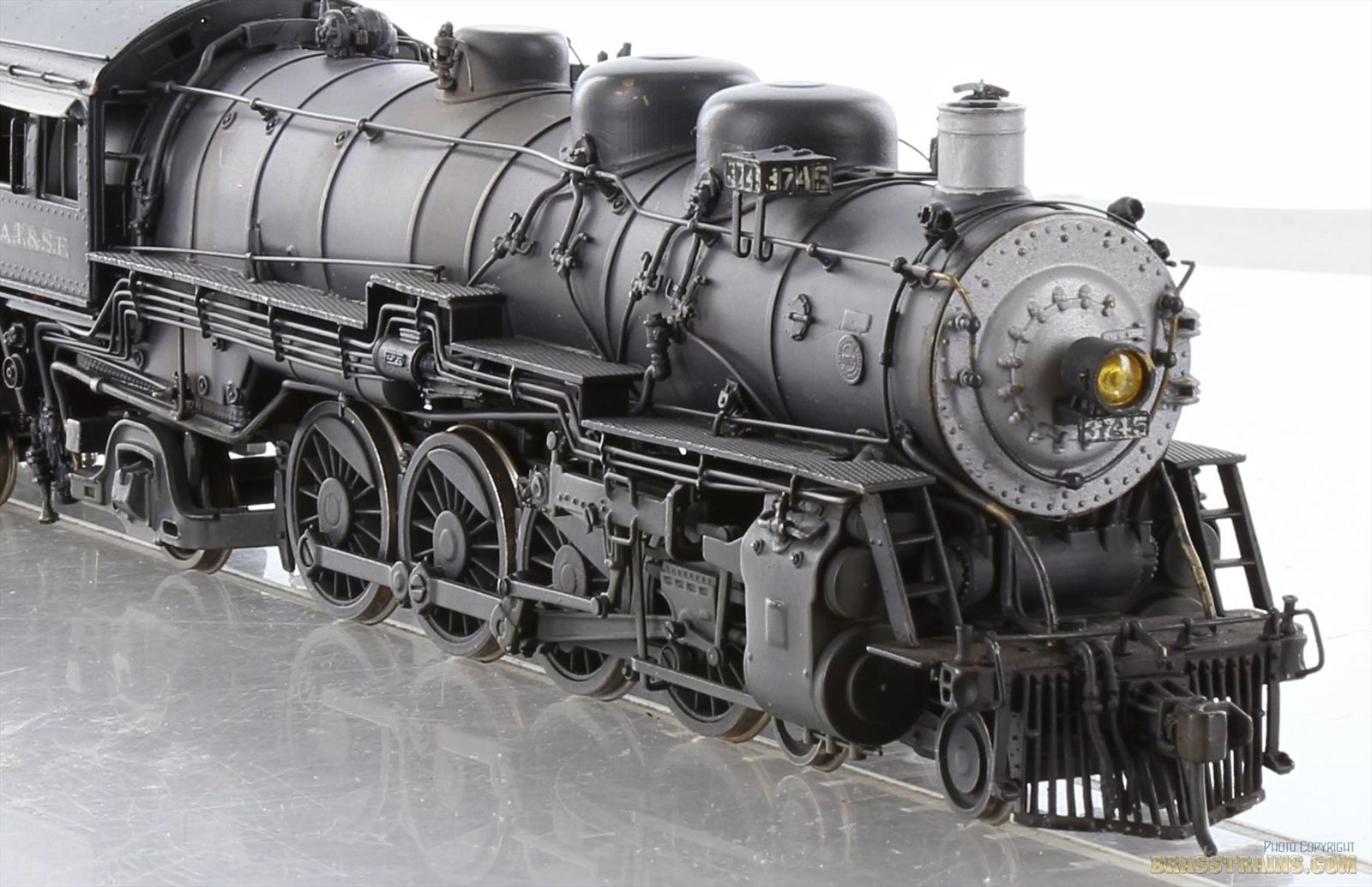 HO Brass Model - Sunset AT&SF Santa Fe 3700 Class 4-8-2 Steam #3735 ...