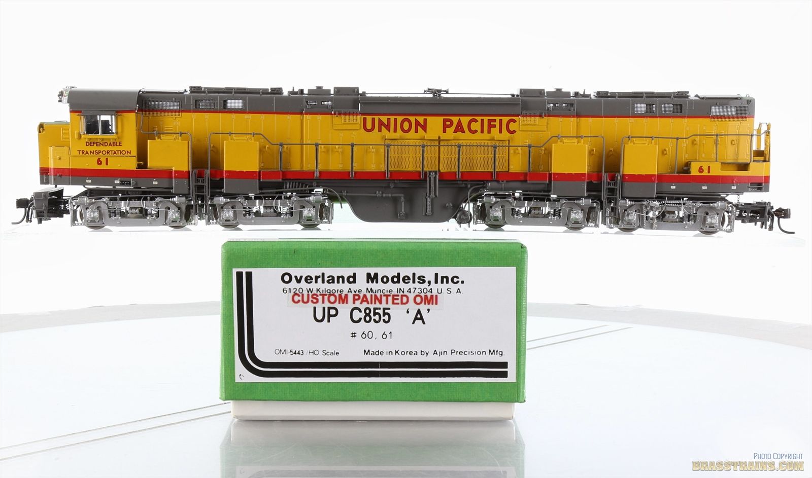 HO Brass Model - OMI 5443.1 UP Union Pacific C855 C855A #61 - F/P - REBOXX