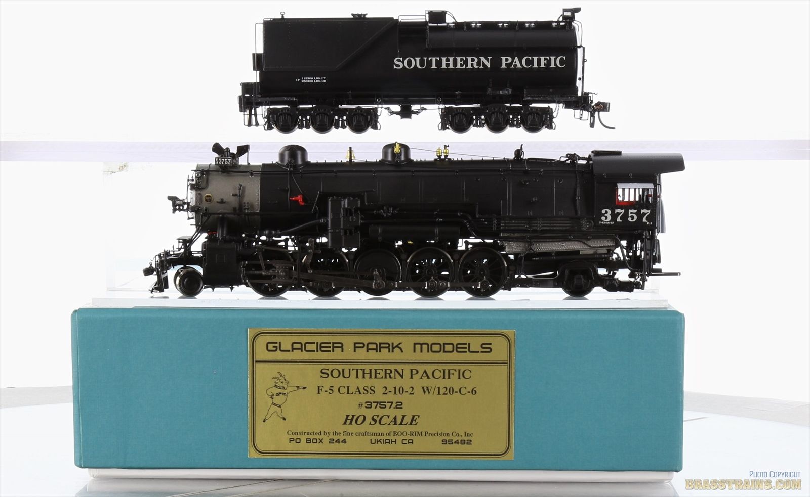 HO Brass Model - GPM-3757.2 SP Southern Pacific 2-10-2 F-5 #3757 - 120 ...