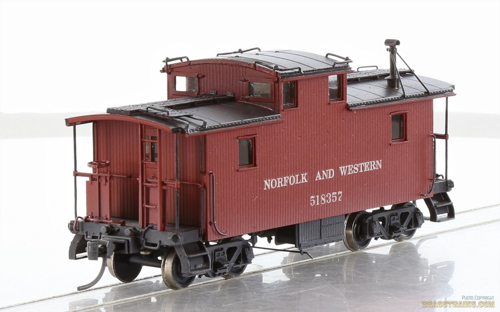 HO Brass Model - OMI 3801 N&W Norfolk & Western CF Wood Caboose 'K ...