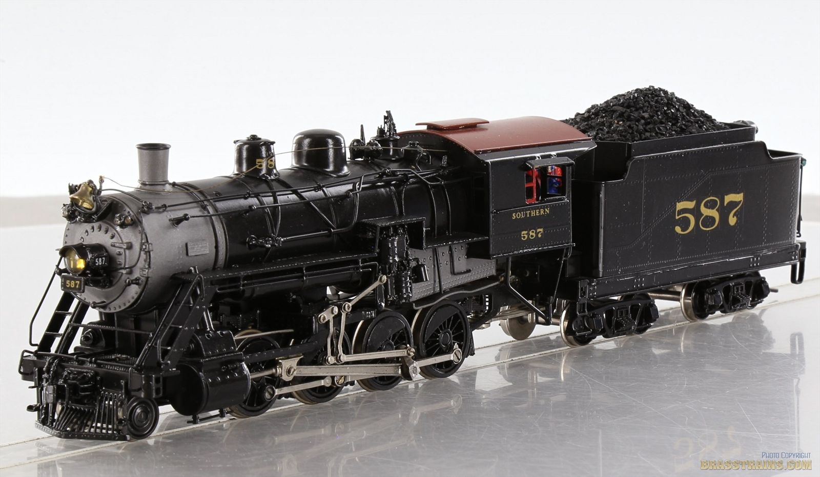 HO Brass Model - OMI 1404 SOU Southern Ks 2-8-0 Steam #587 - Pro Paint ...